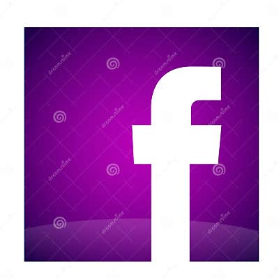 Facebook Logo Icon Vector Illustrations on White Background Editorial ...