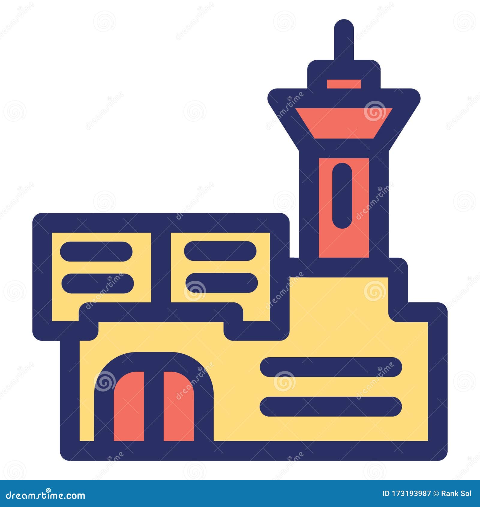 Basic RGB Airfield, Airport Vector Icon Which Can Easily Modify or Edit ...