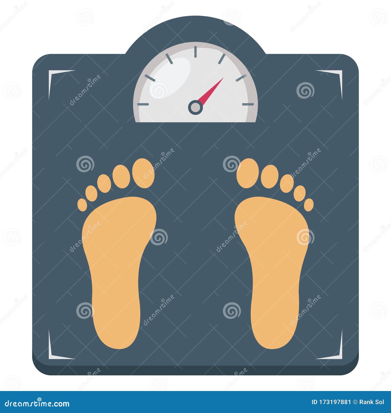 Basic RGB Weighing Machine, Body Vector Illustration Icon Which Can ...