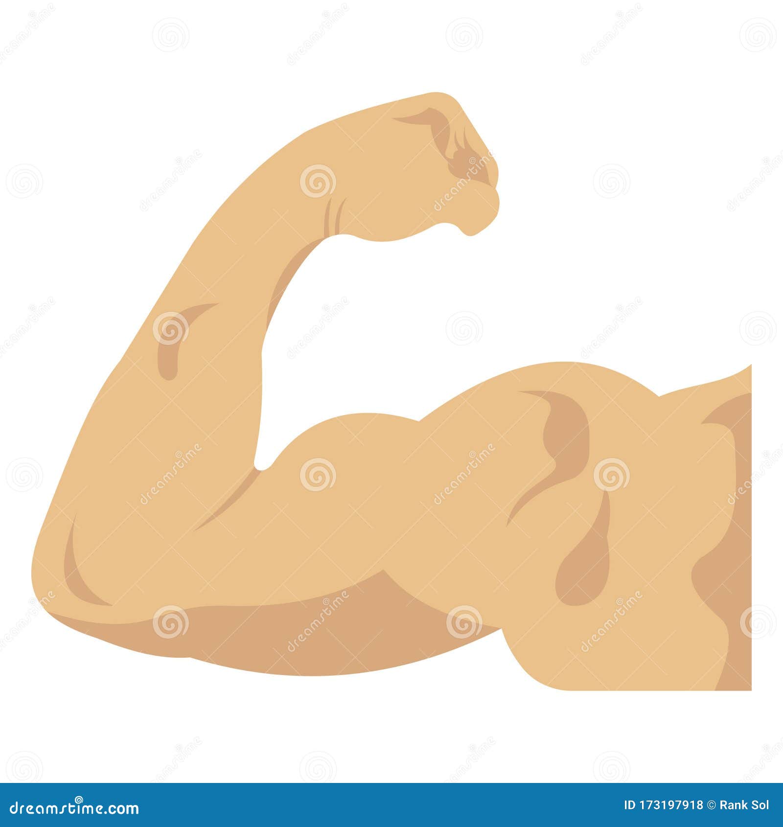 Basic RGB Muscle, Power Vector Illustration Icon Which Can Easily ...