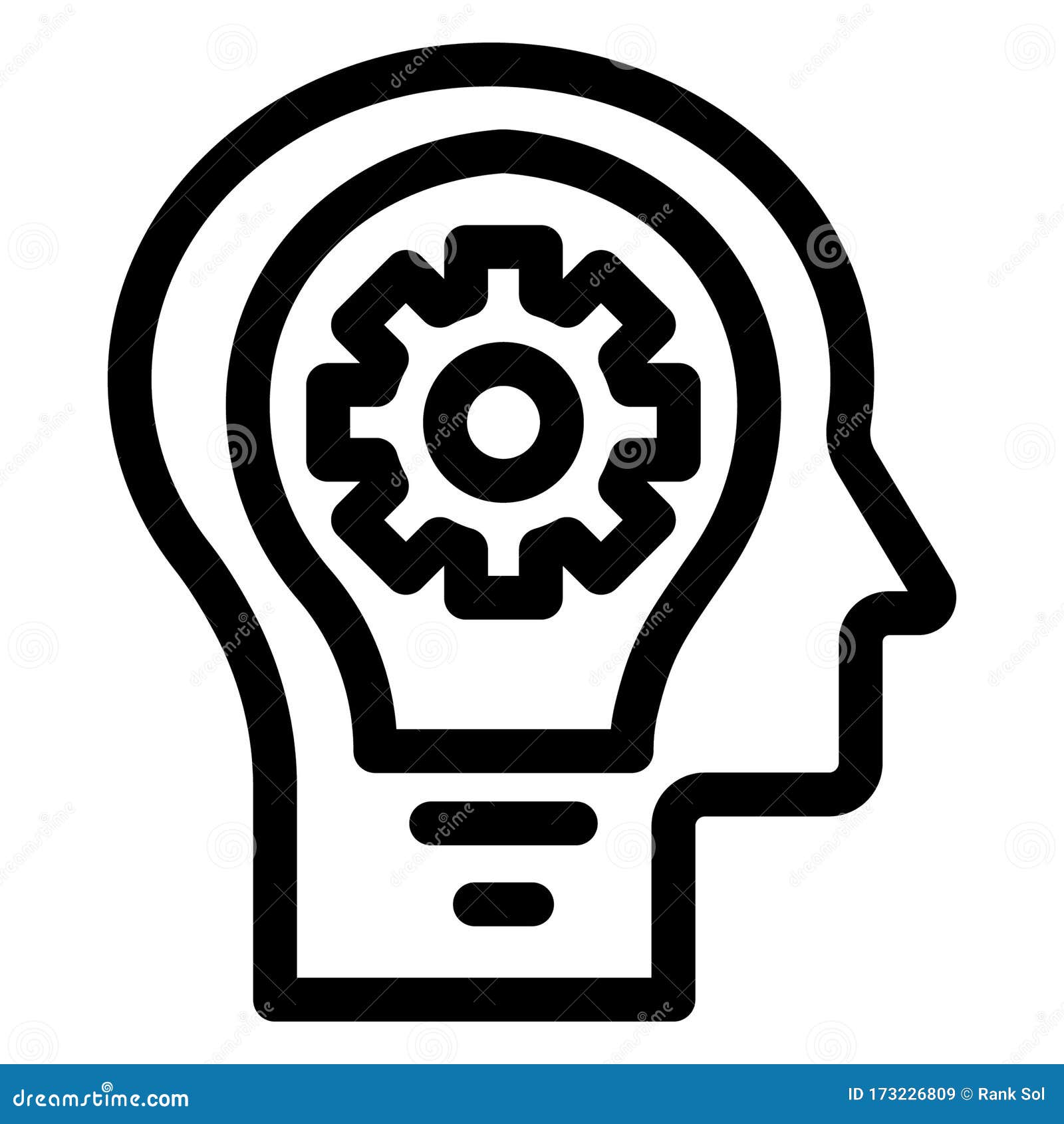 Brain Creativity, Idea Development, Line Vector Icon Which Can Easily ...
