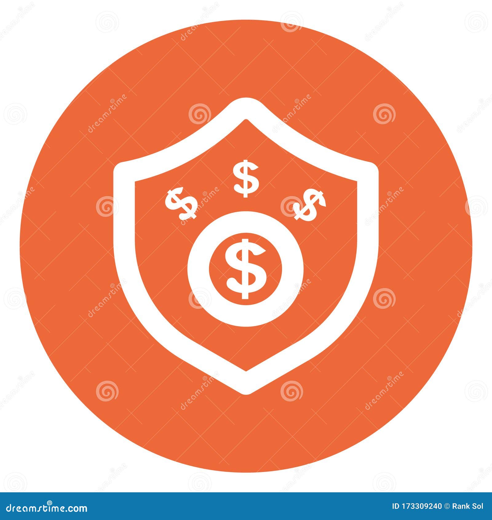 Insurance, Money, Bold Line Vector Icon Which Can Easily Modify or Edit ...
