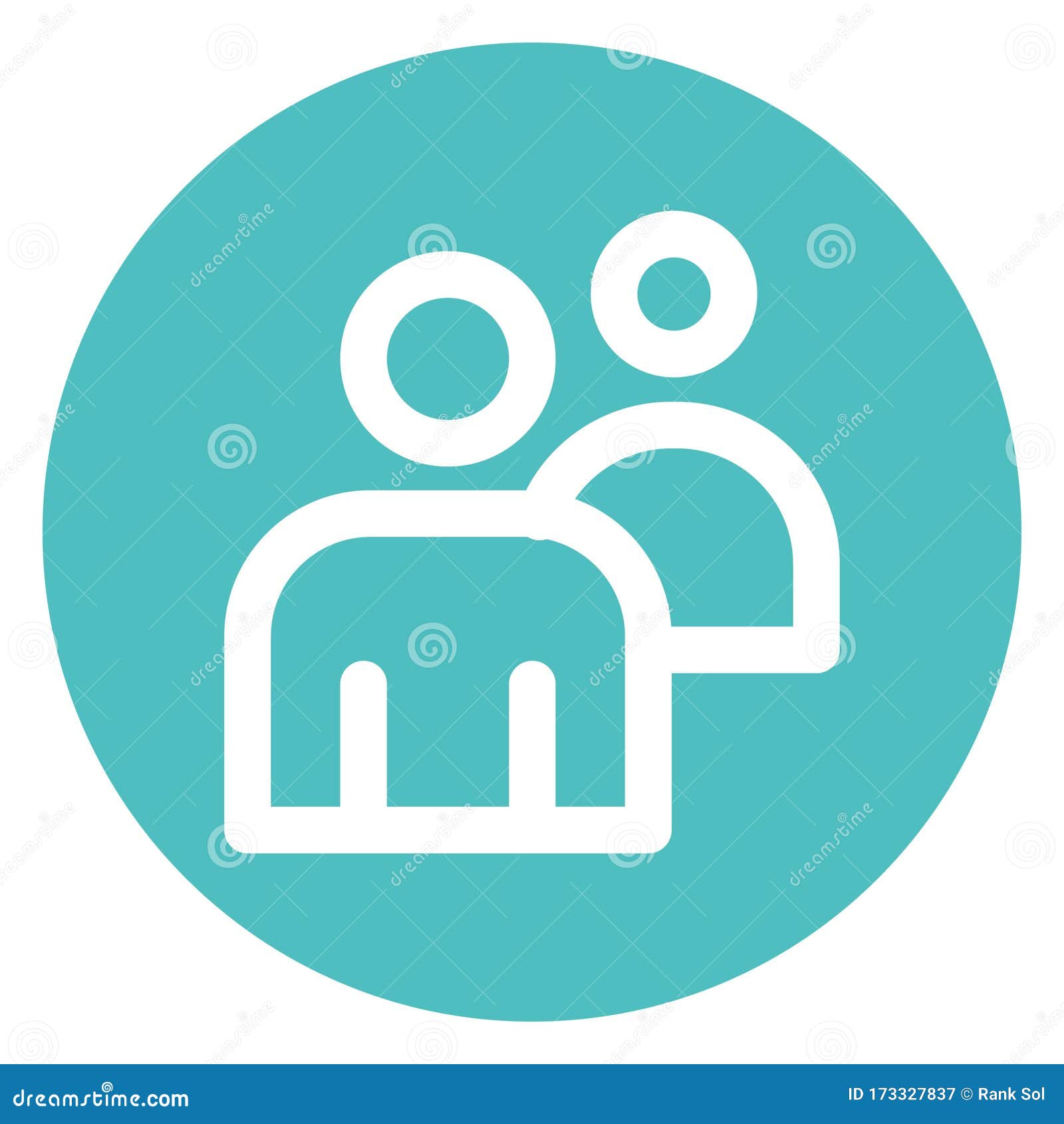 Group, Leadership Bold Outline Vector Icon You Can Easily Modify Stock ...