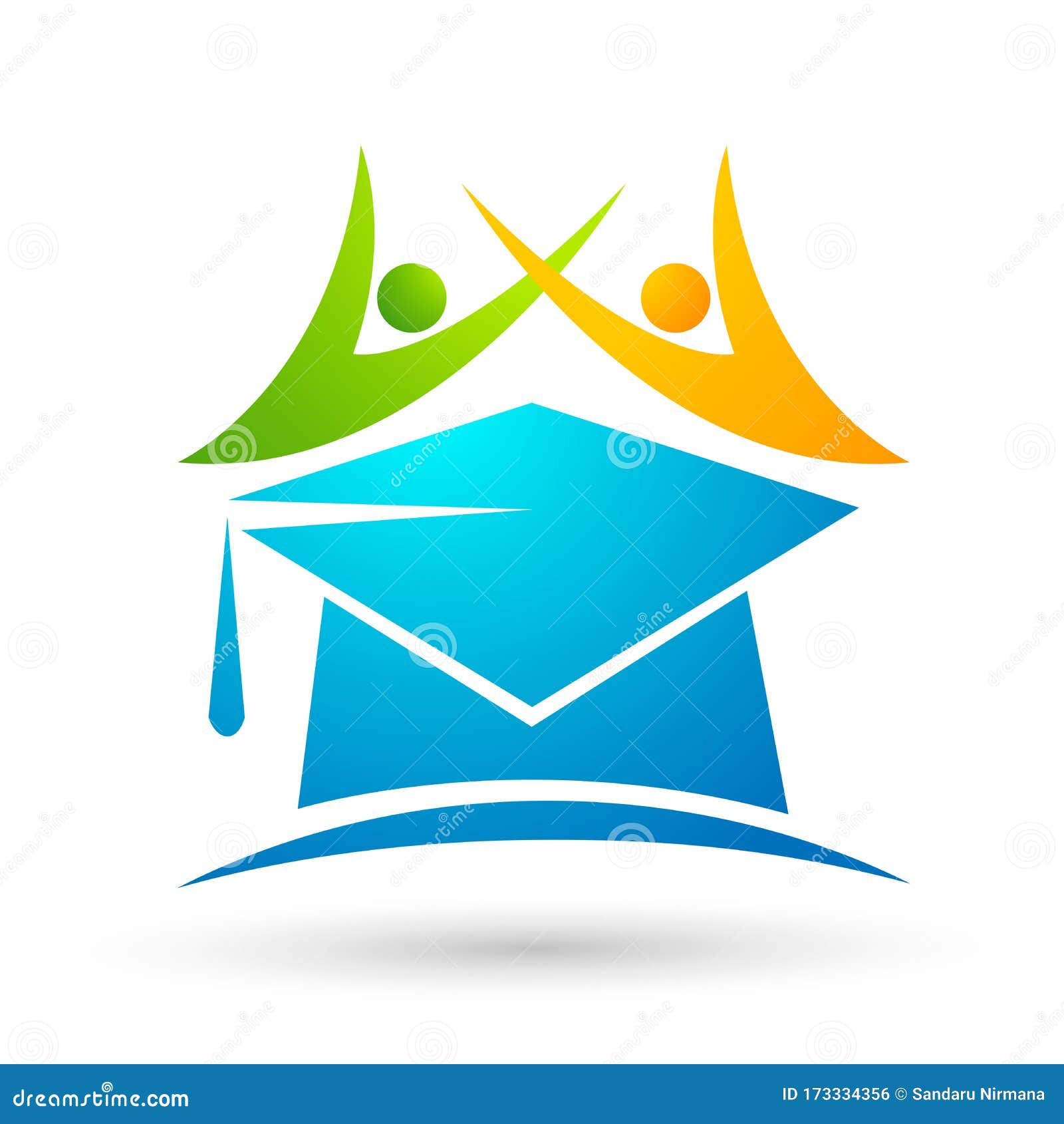 Graduates Academic High Education Students Logo Icon Successful ...