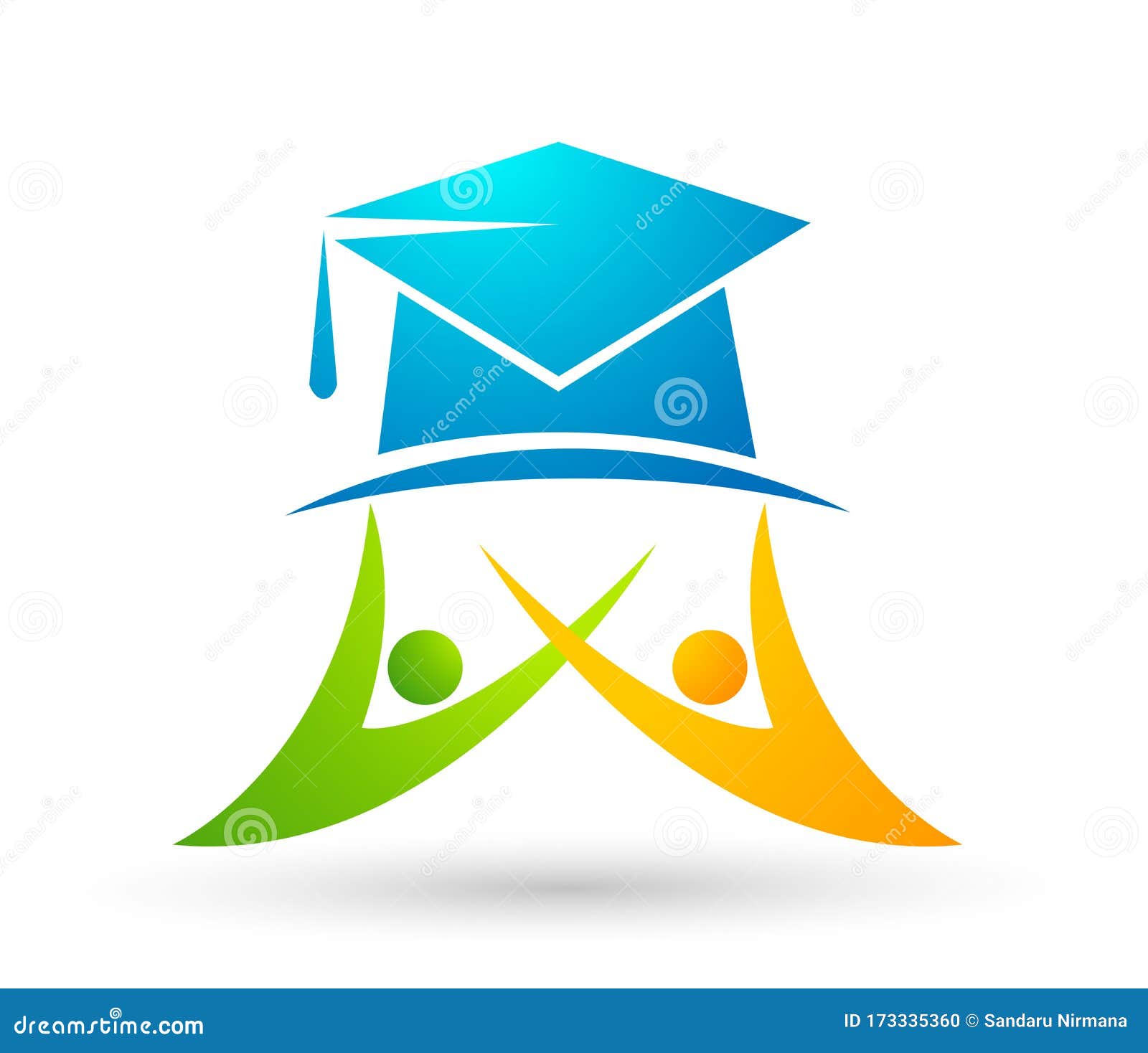 Graduates Academic High Education Students Logo Icon Successful ...
