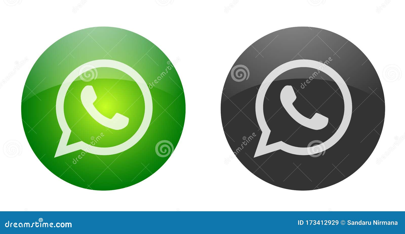WhatsApp Icon Logo Element Sign Vector Mobile App on White Background ...