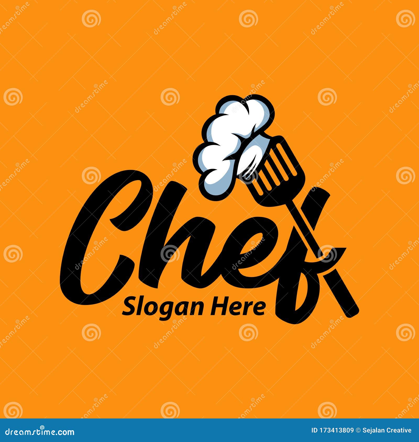 Kitchen Chef Logo Vector stock vector. Illustration of italian - 173413809