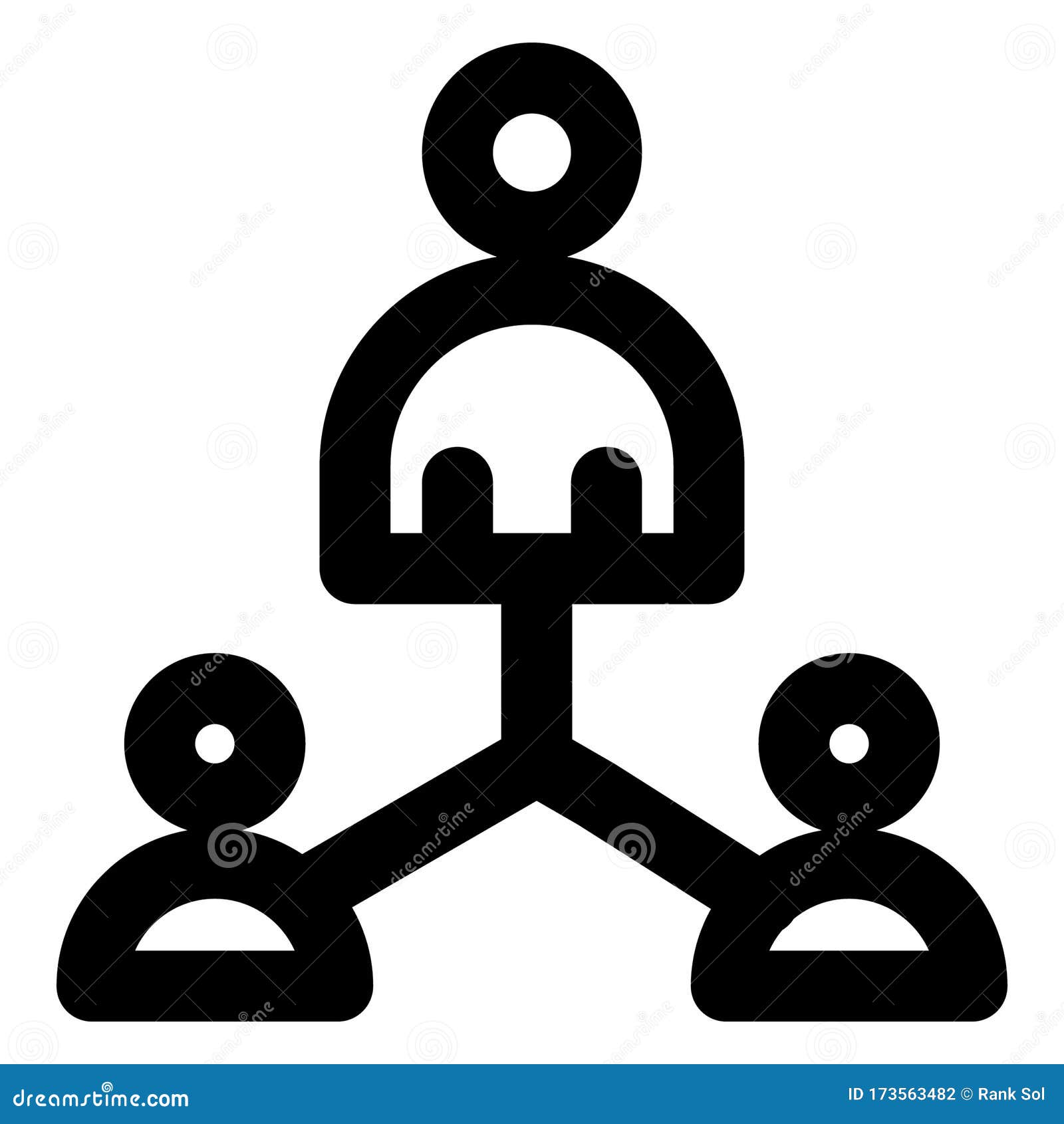 Administration, Management Bold Outline Vector Icon You Can Easily ...