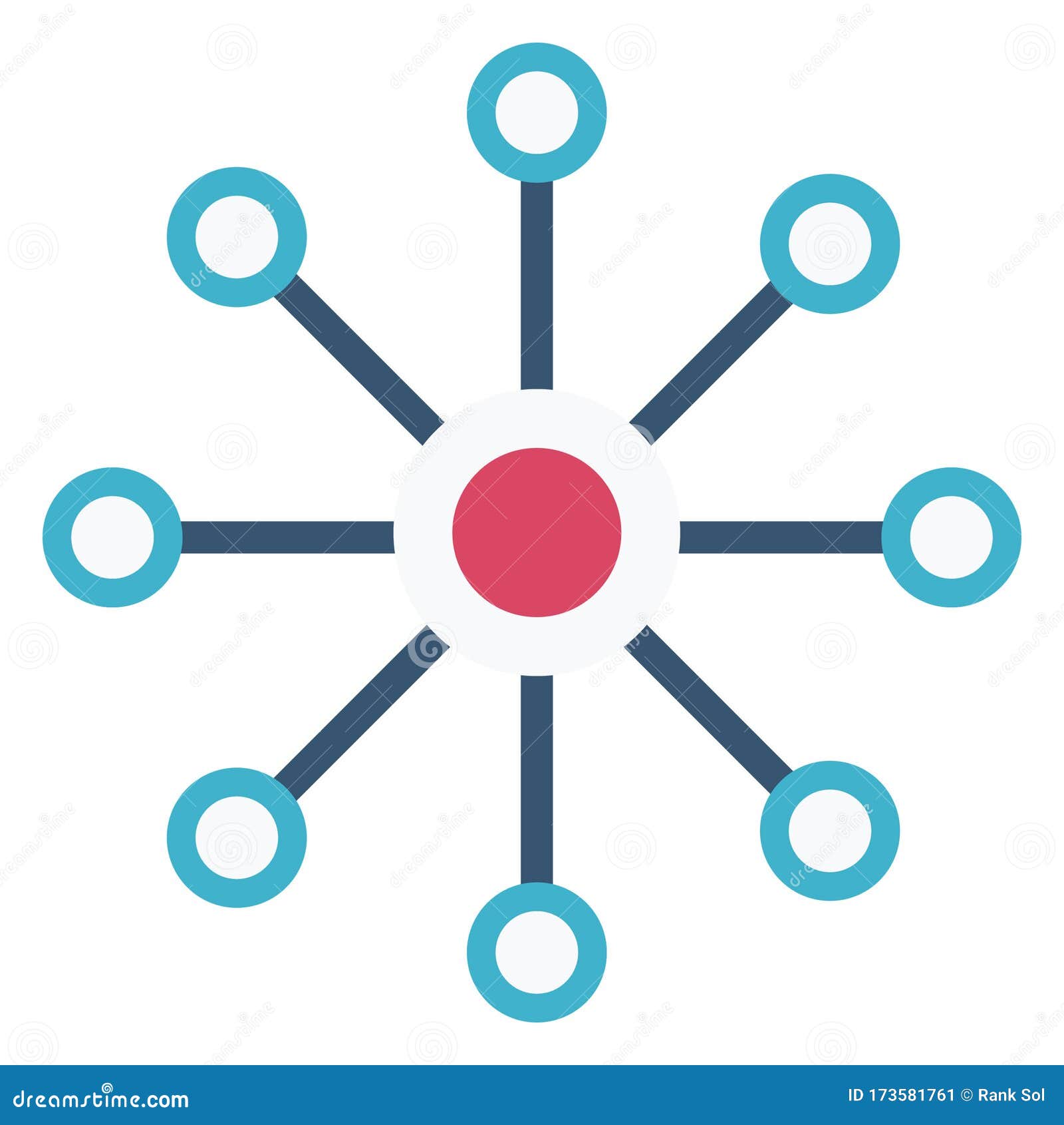 Networking Color Vector Icon Which Can Easily Modify or Edit Stock ...
