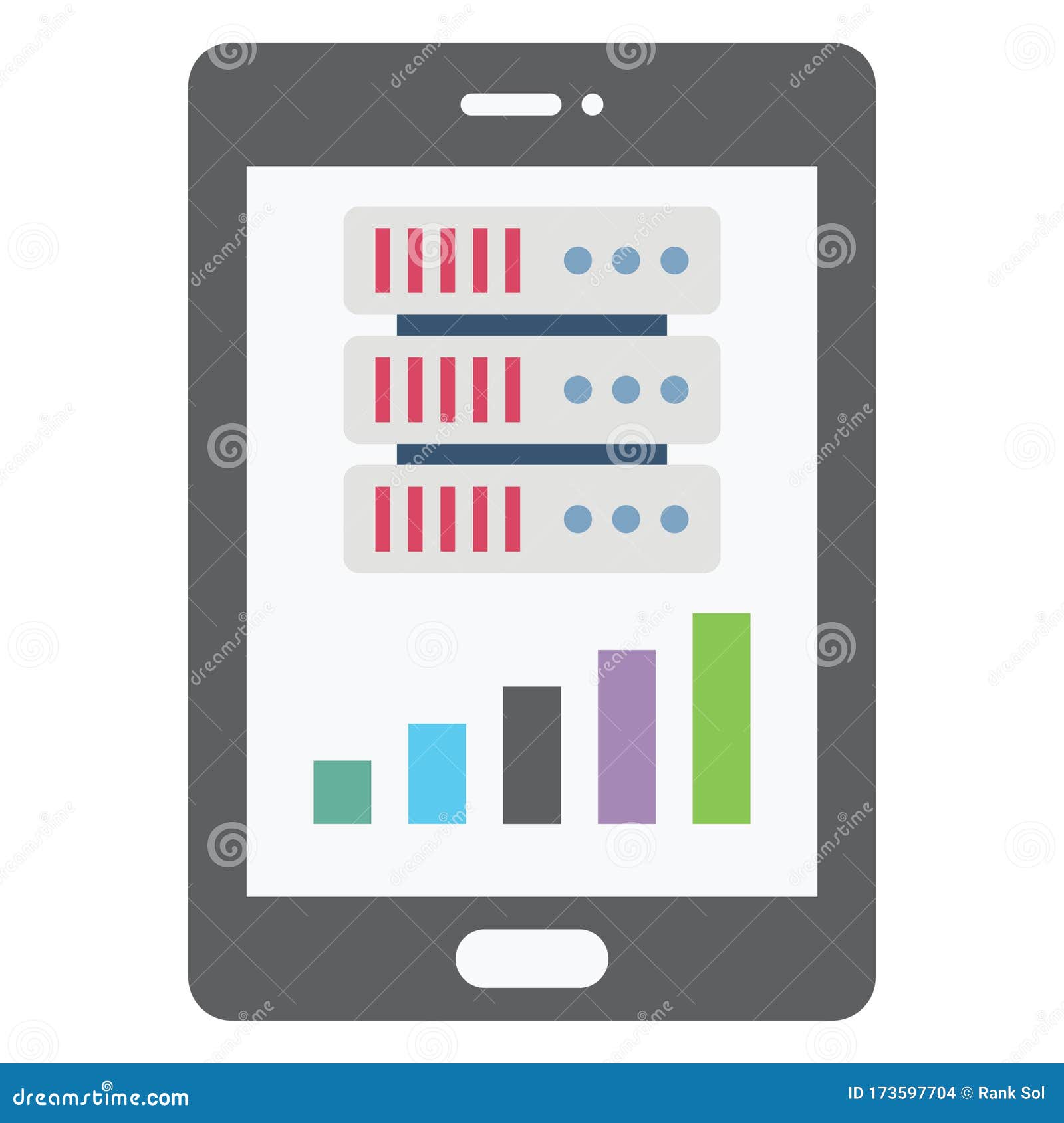 Mobile Marketing Color Vector Icon Which Can Easily Modify or Edit ...
