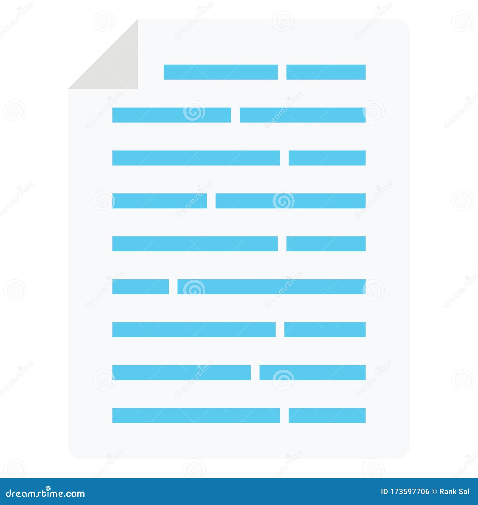 Document Color Vector Icon Which Can Easily Modify or Edit Stock ...