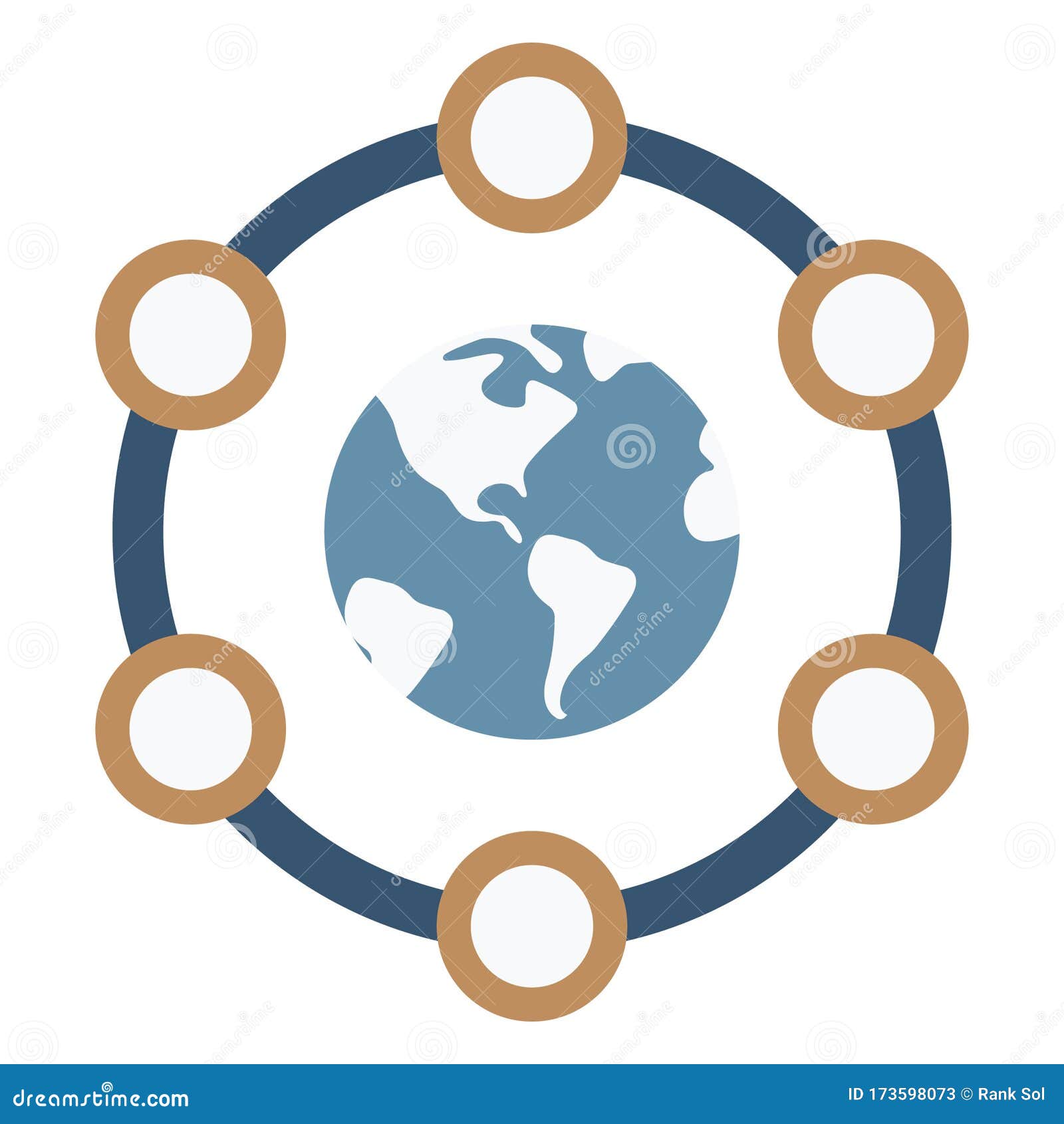 Internet Color Vector Icon Which Can Easily Modify or Edit Stock ...