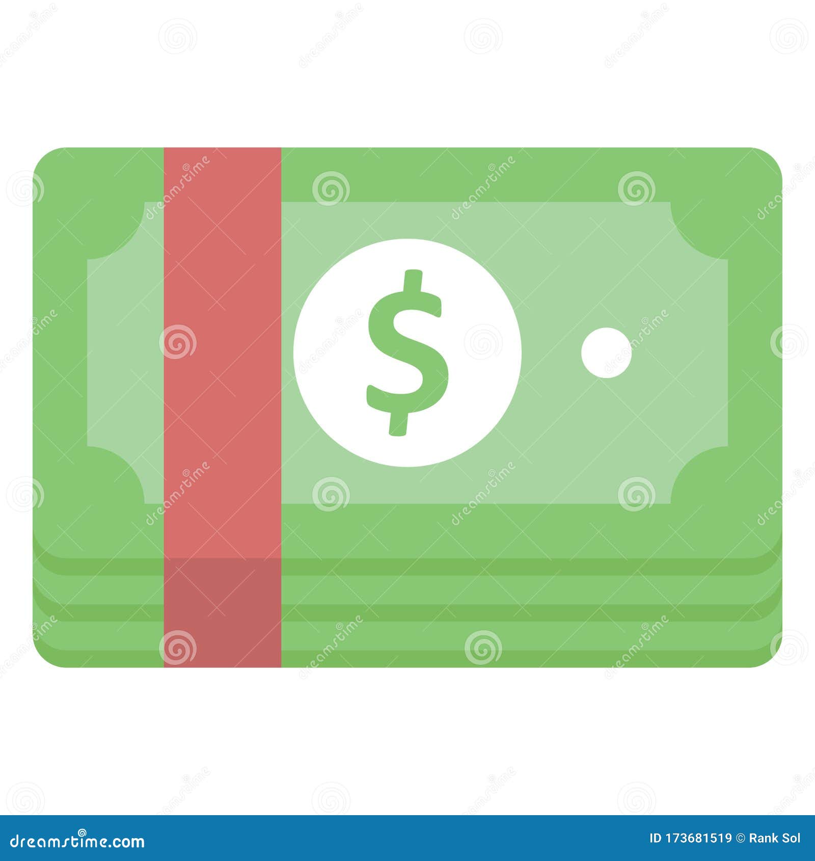 Banknote, Cash Color Vector Icon Which Can Easily Modify or Edit Stock ...