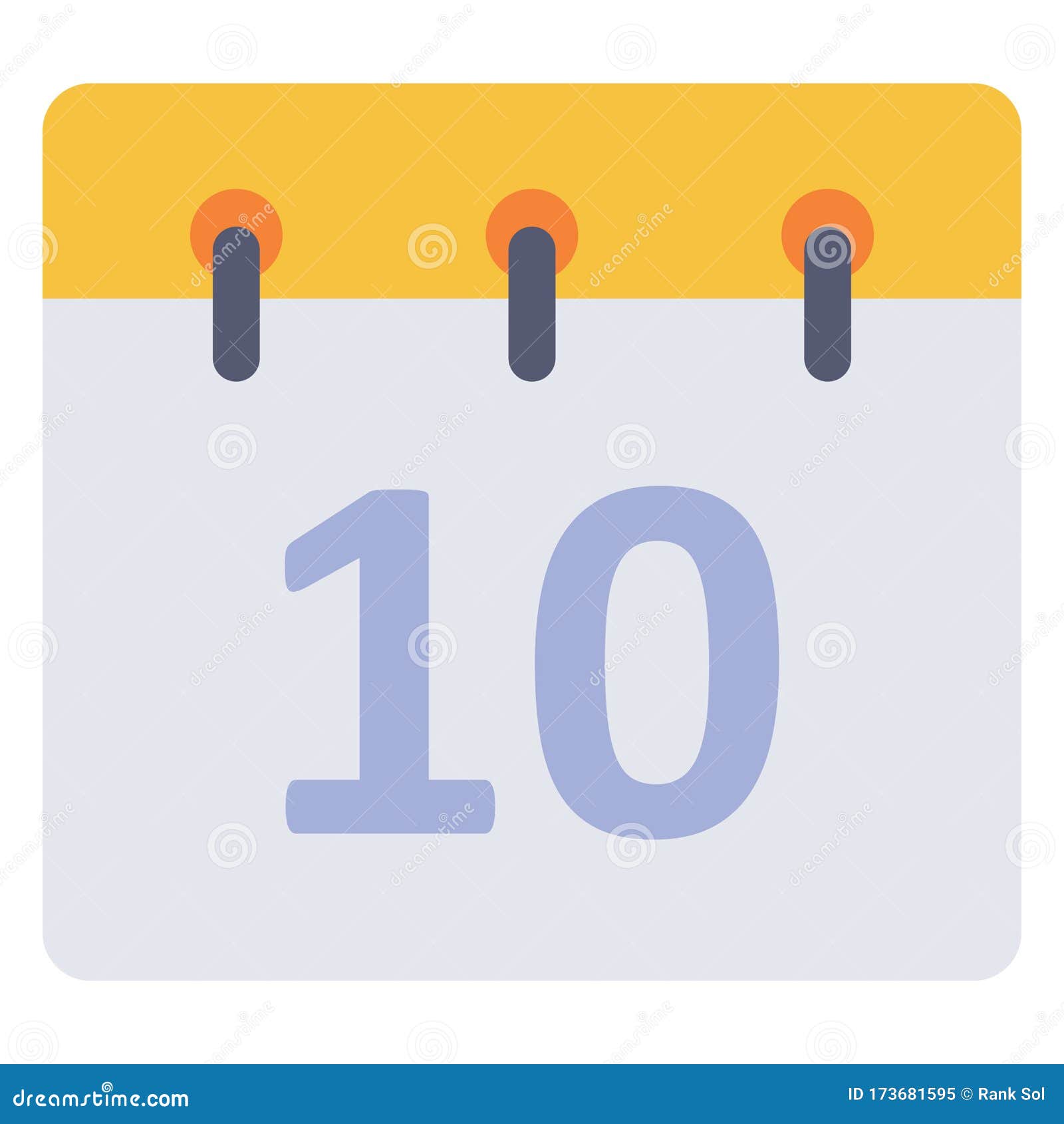 Calendar, Date Color Vector Icon Which Can Easily Modify or Edit Stock ...
