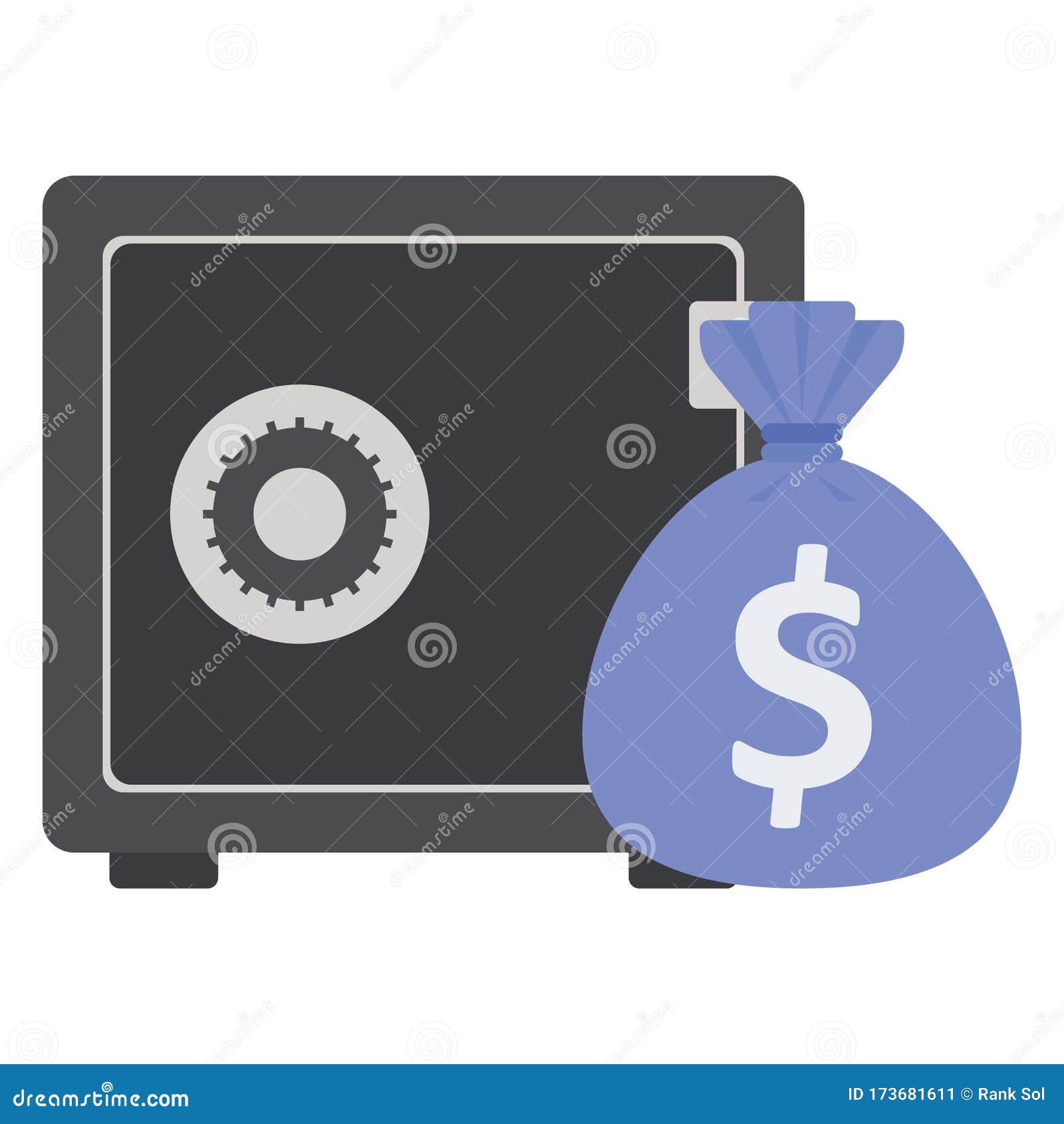 Bank Locker, Bank Safe Color Vector Icon Which Can Easily Modify or ...
