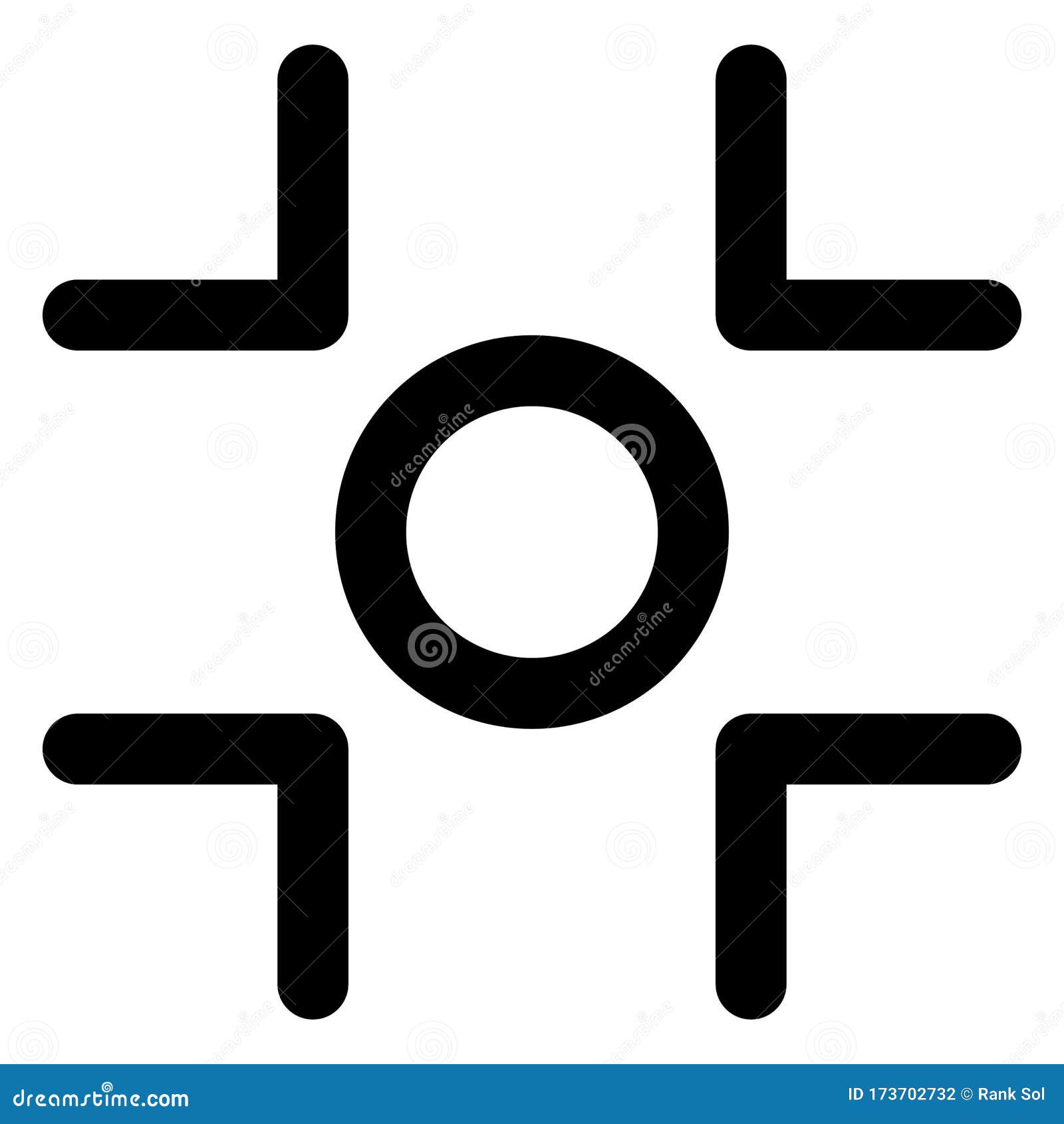 Dragging, Enlarge Bold Outline Vector Icon Which Can Easily Modified or ...