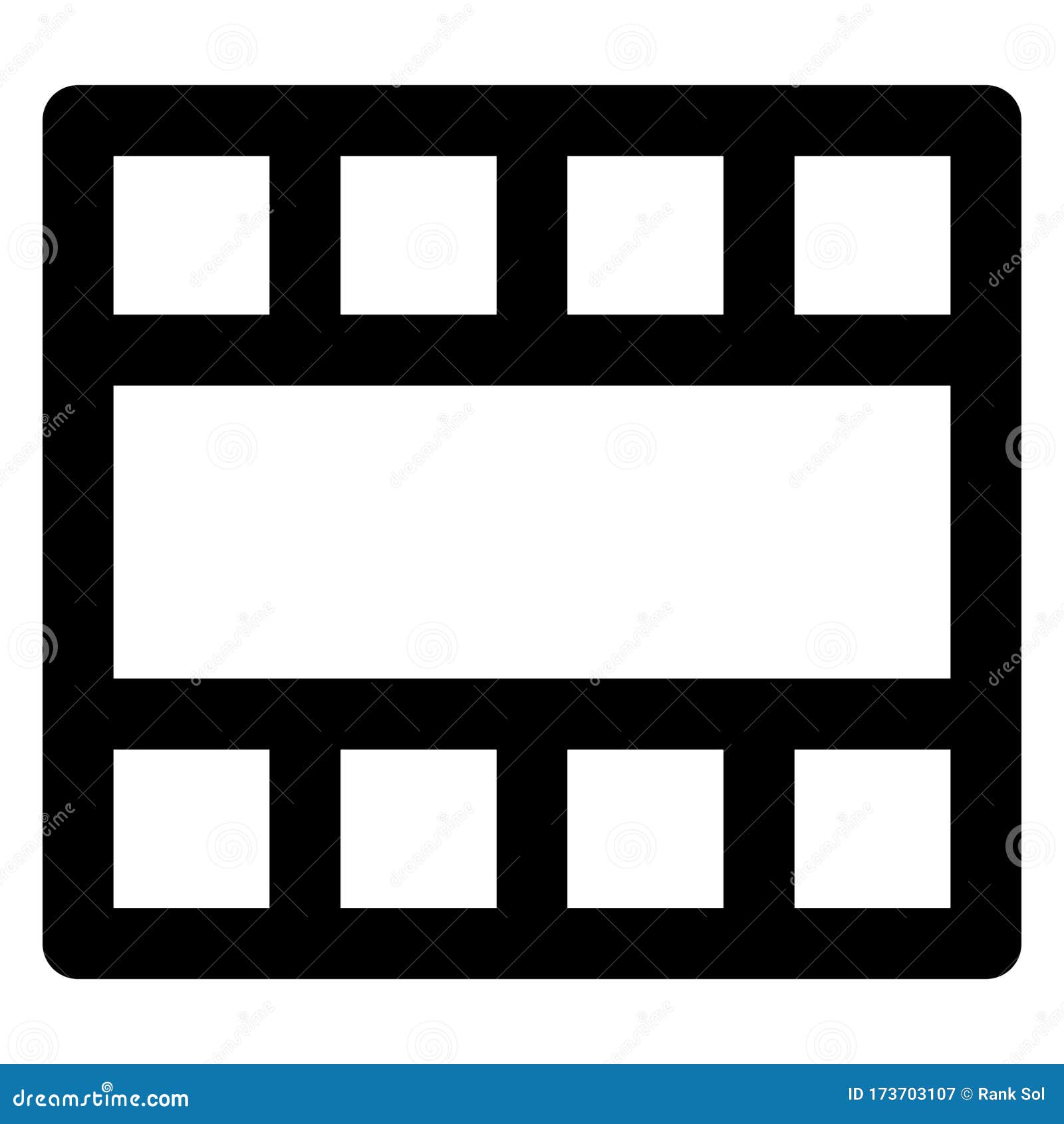 Camera Reel, Film Reel Bold Outline Vector Icon Which Can Easily ...