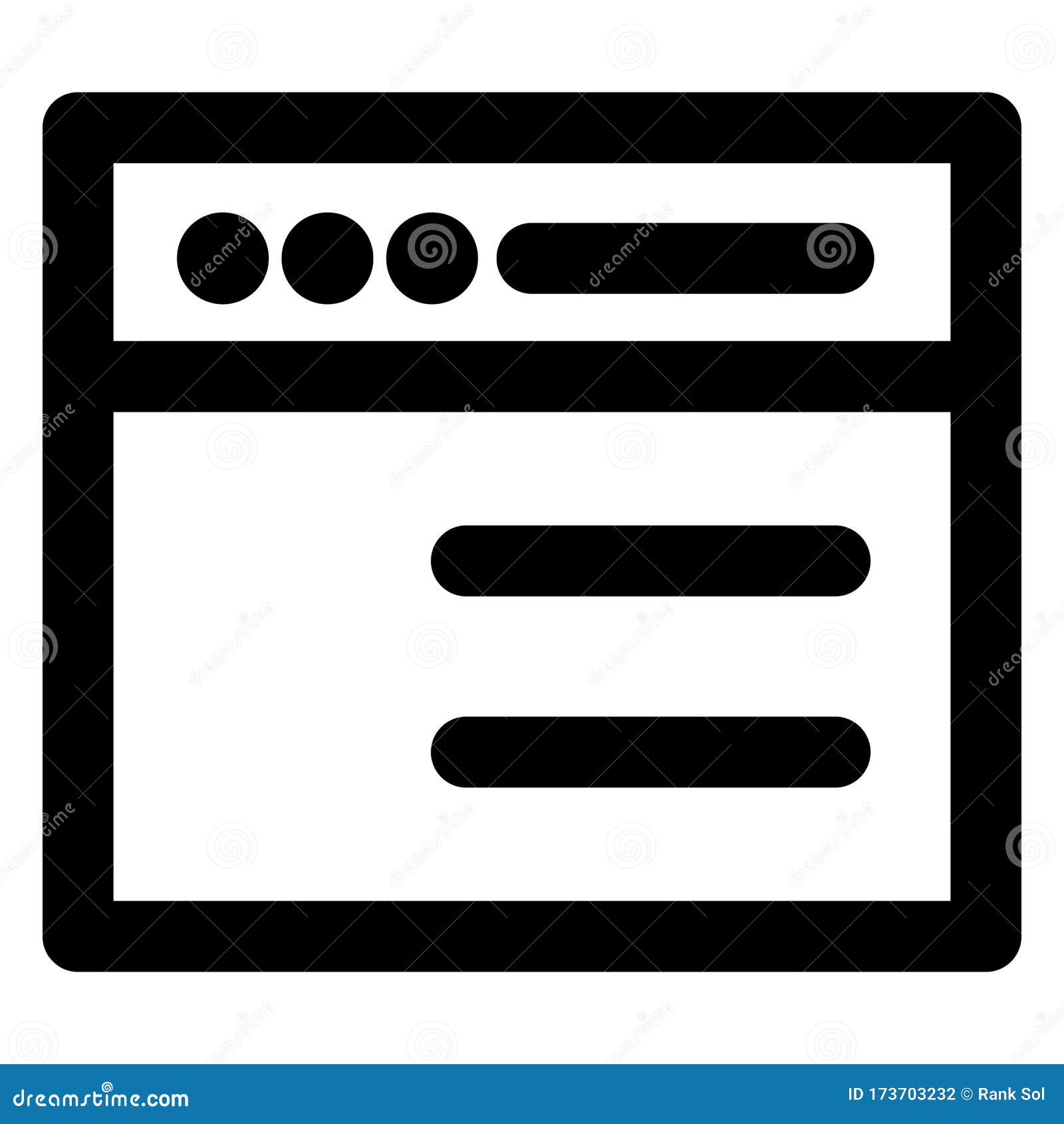 Login Screen, Sign in Screen Bold Outline Vector Icon Which Can Easily ...