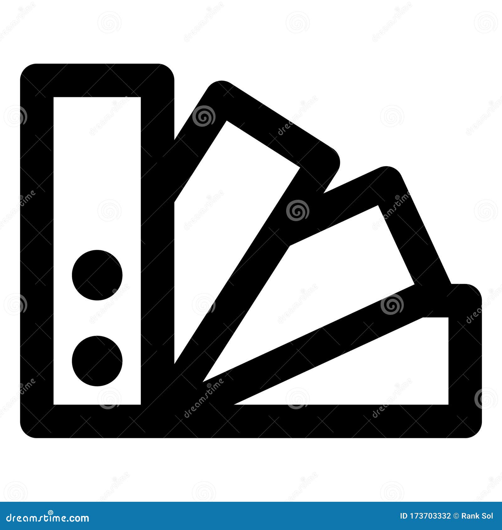 Archive Files, Data Files Bold Outline Vector Icon Which Can Easily ...