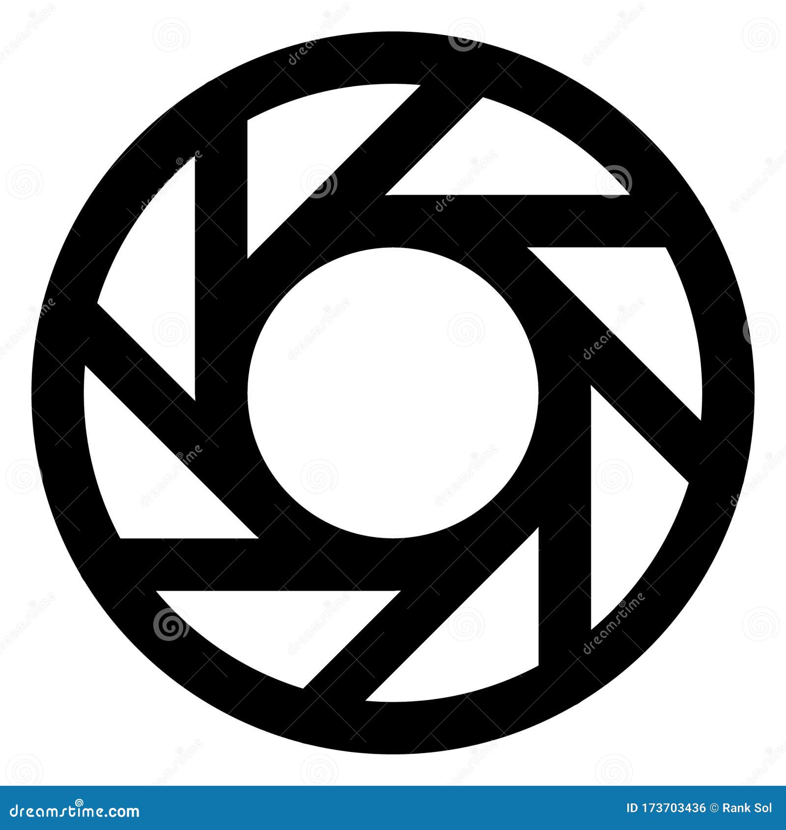 Aperture, Camera Lens Bold Outline Vector Icon Which Can Easily ...