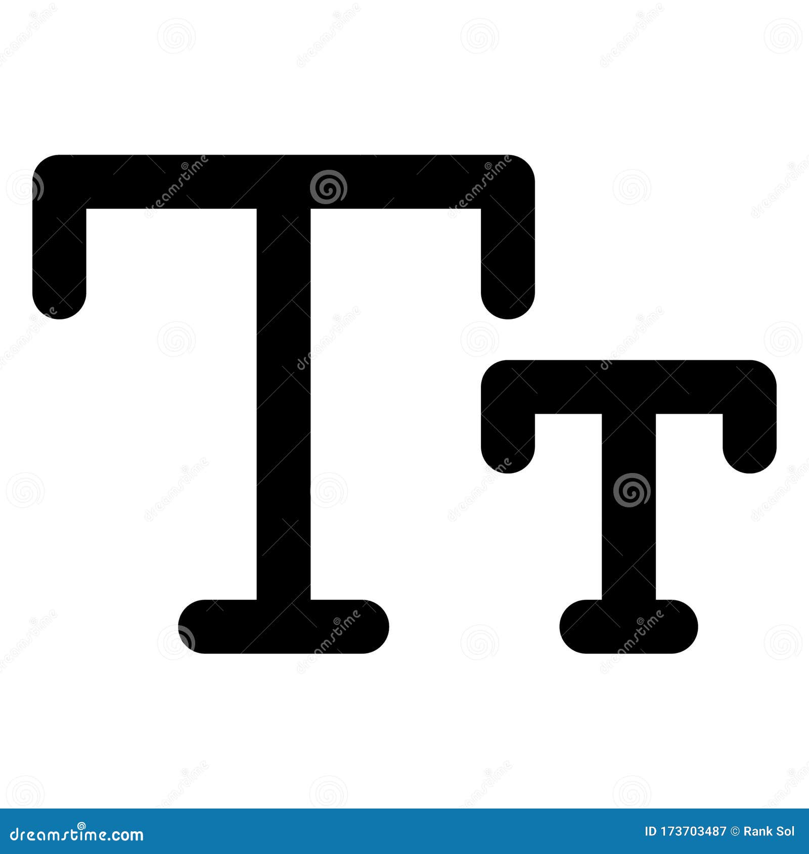 Font, T Square Bold Outline Vector Icon Which Can Easily Modified or ...