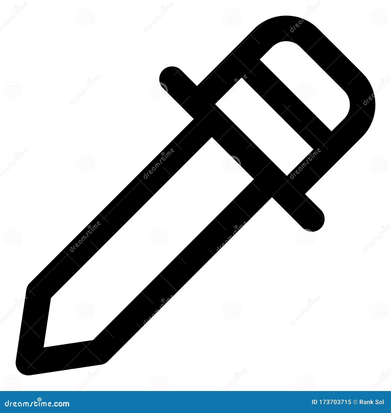 Chemical Dropper, Color Picker Bold Outline Vector Icon Which Can ...