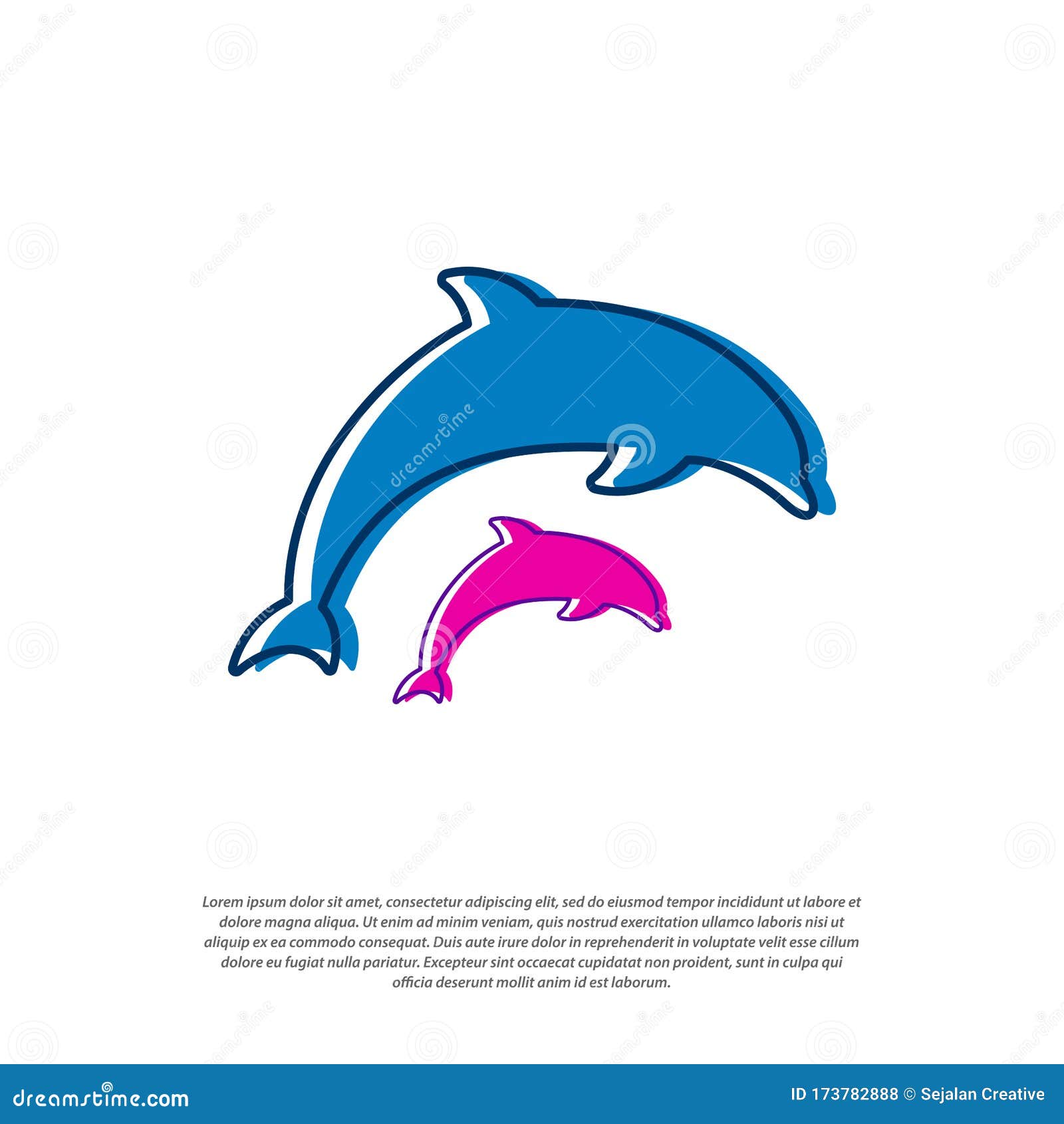 Dolphin Logo Designs Concept Vector Stock Vector - Illustration of ...