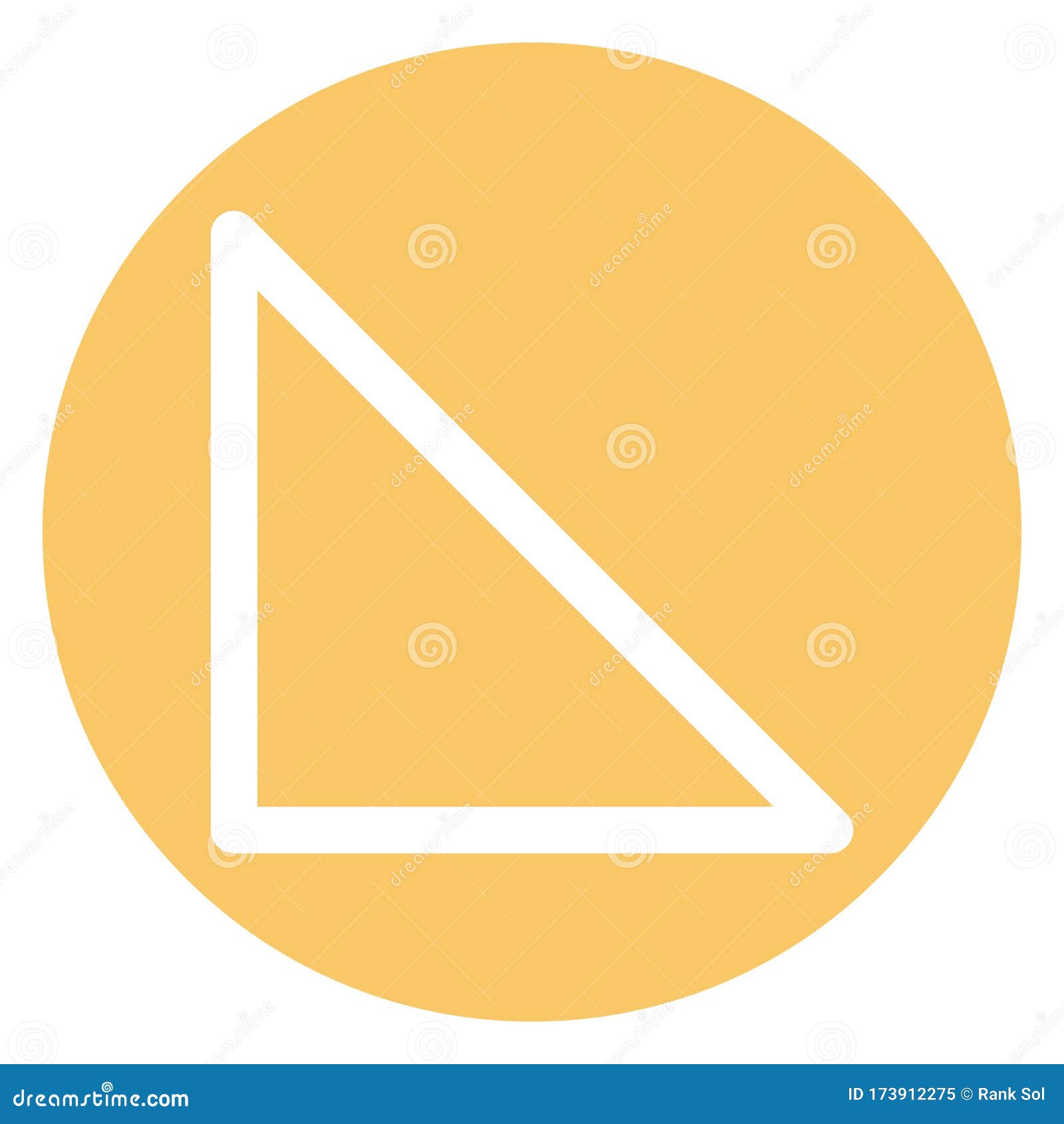 Degree Square, Drafting Tool Bold Outline Vector Icon Which Can Easily ...