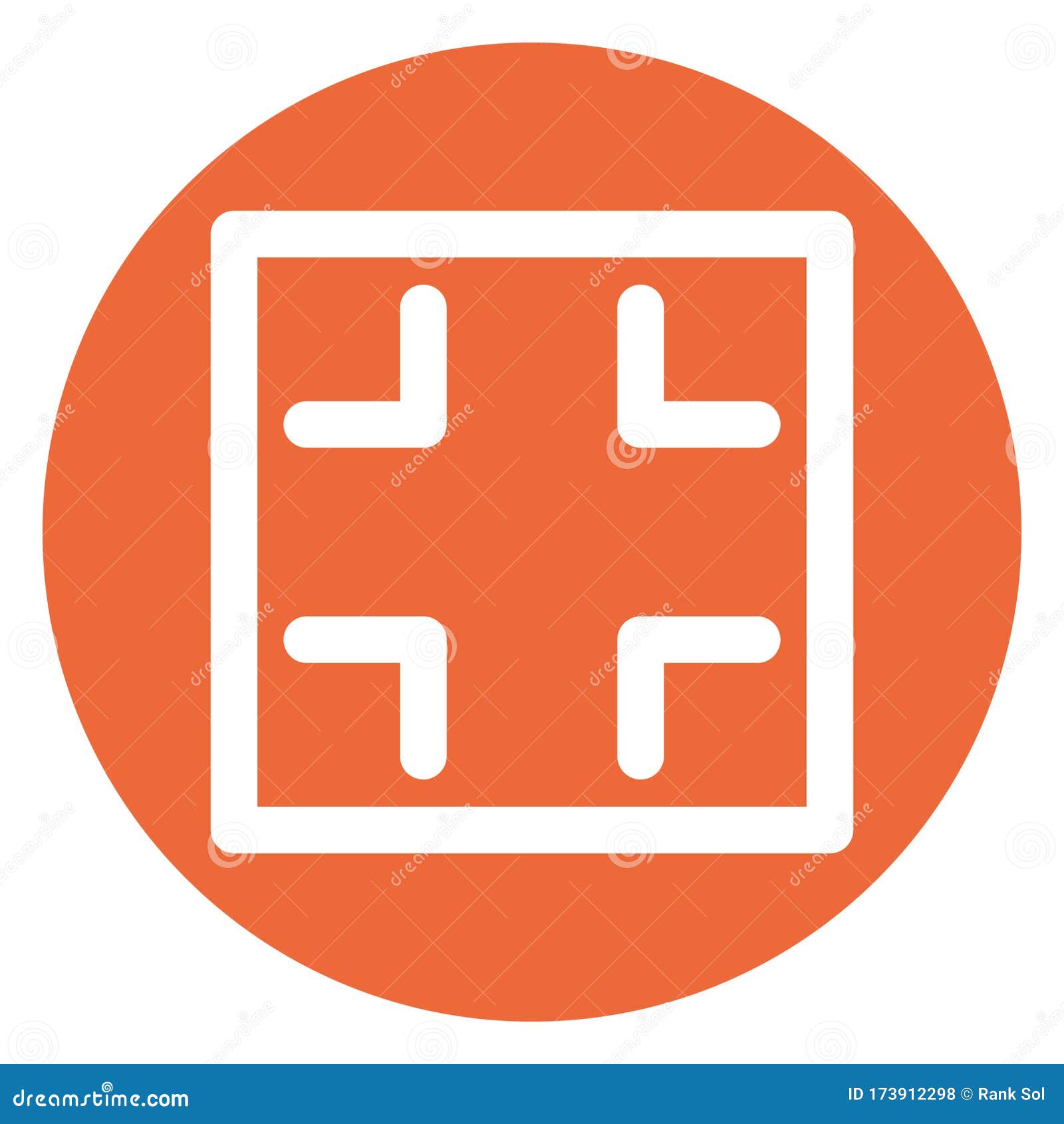 Dragging, Enlarge Bold Outline Vector Icon Which Can Easily Modified or ...