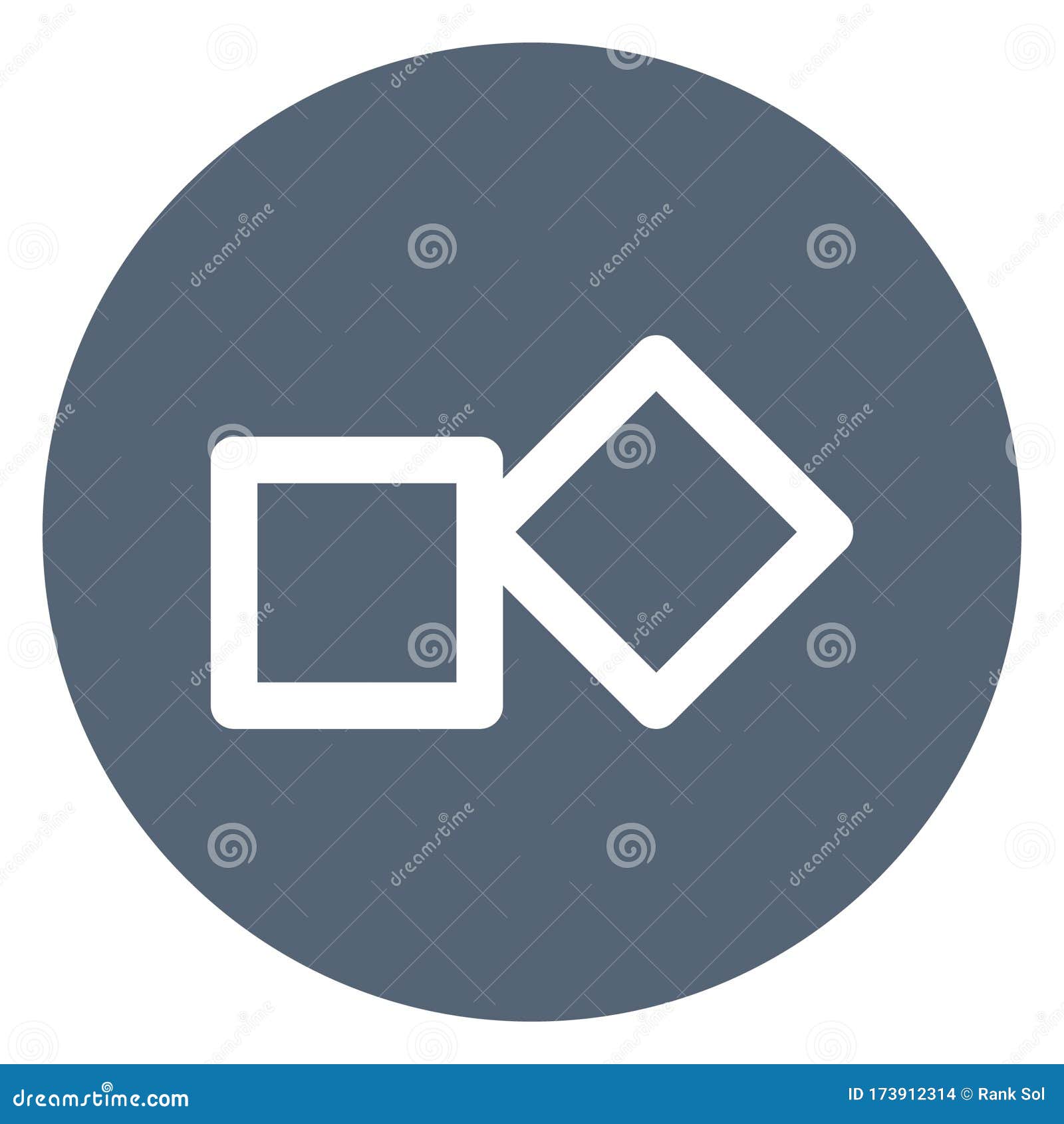 Copy Layers Bold Outline Vector Icon Which Can Easily Modified or ...