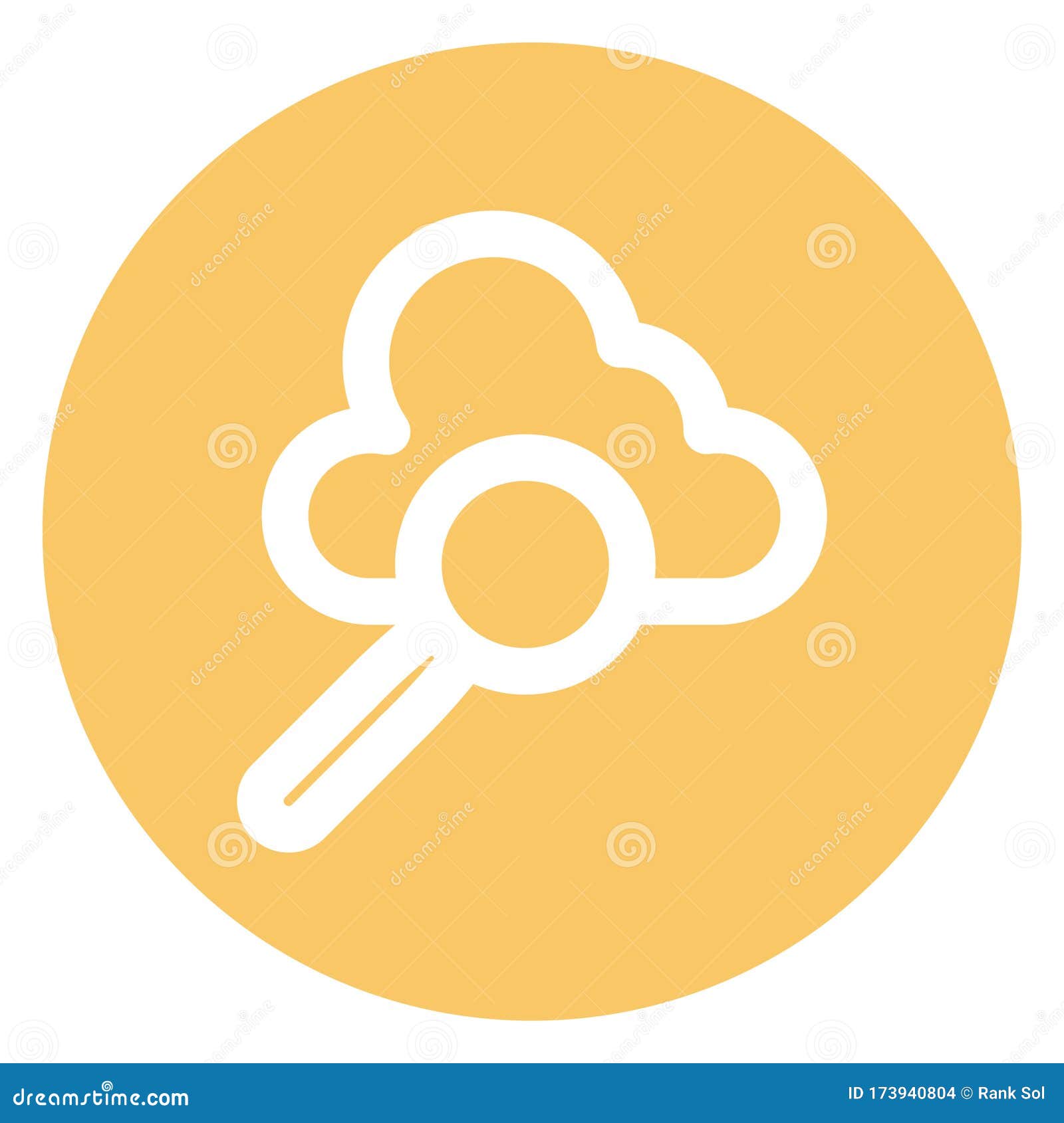 Cloud Computing, Cloud Floppy Bold Outline Vector Icon Which Can Easily Modified or Edited Stock ...
