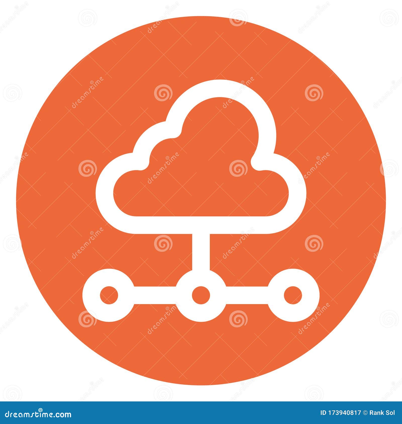 Cloud Computing, Cloud Connection Bold Outline Vector Icon Which Can Easily Modified or Edited ...