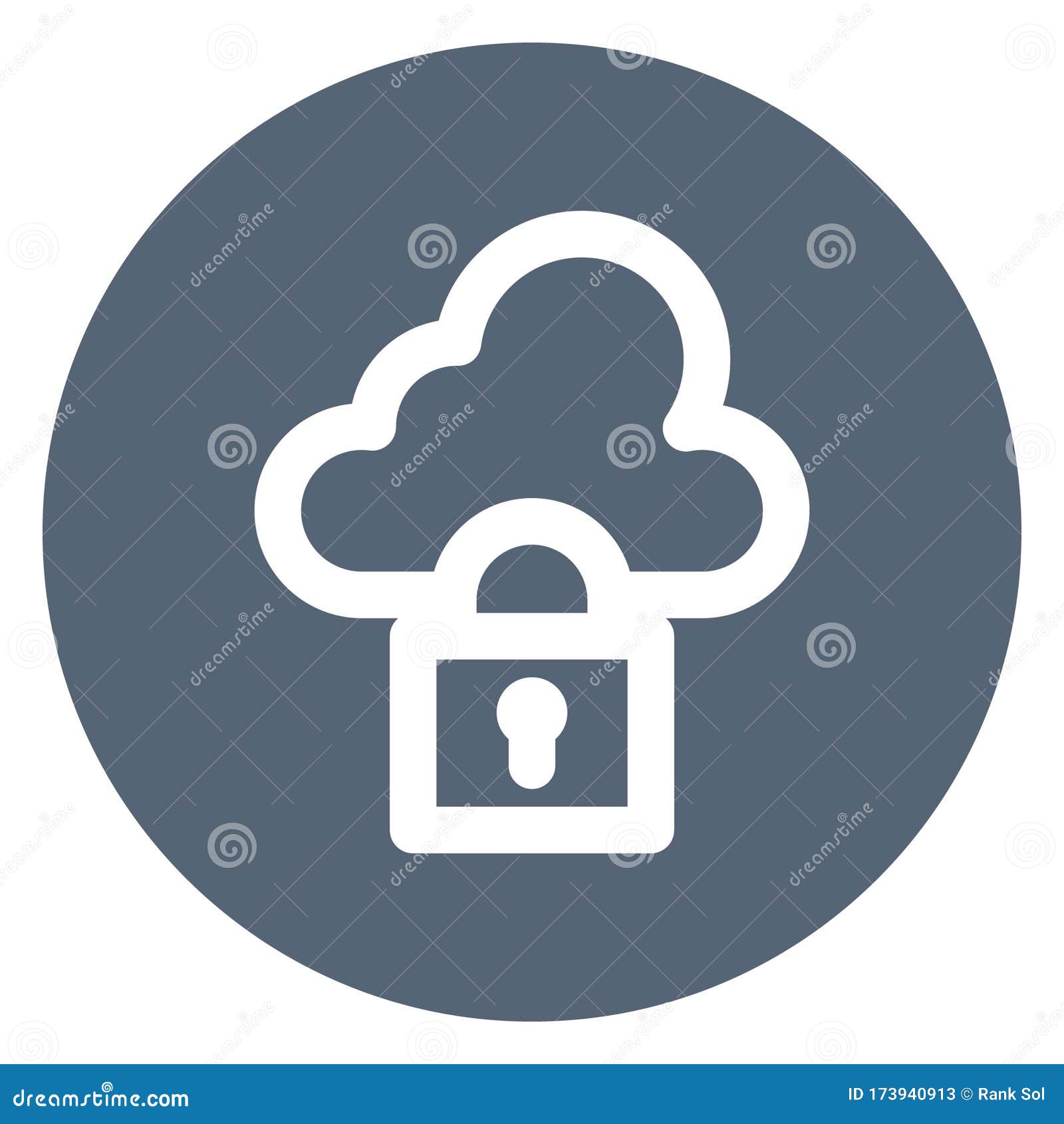 Security Bold Light Text And Golden Tick Check Symbol 3d-illustration ...