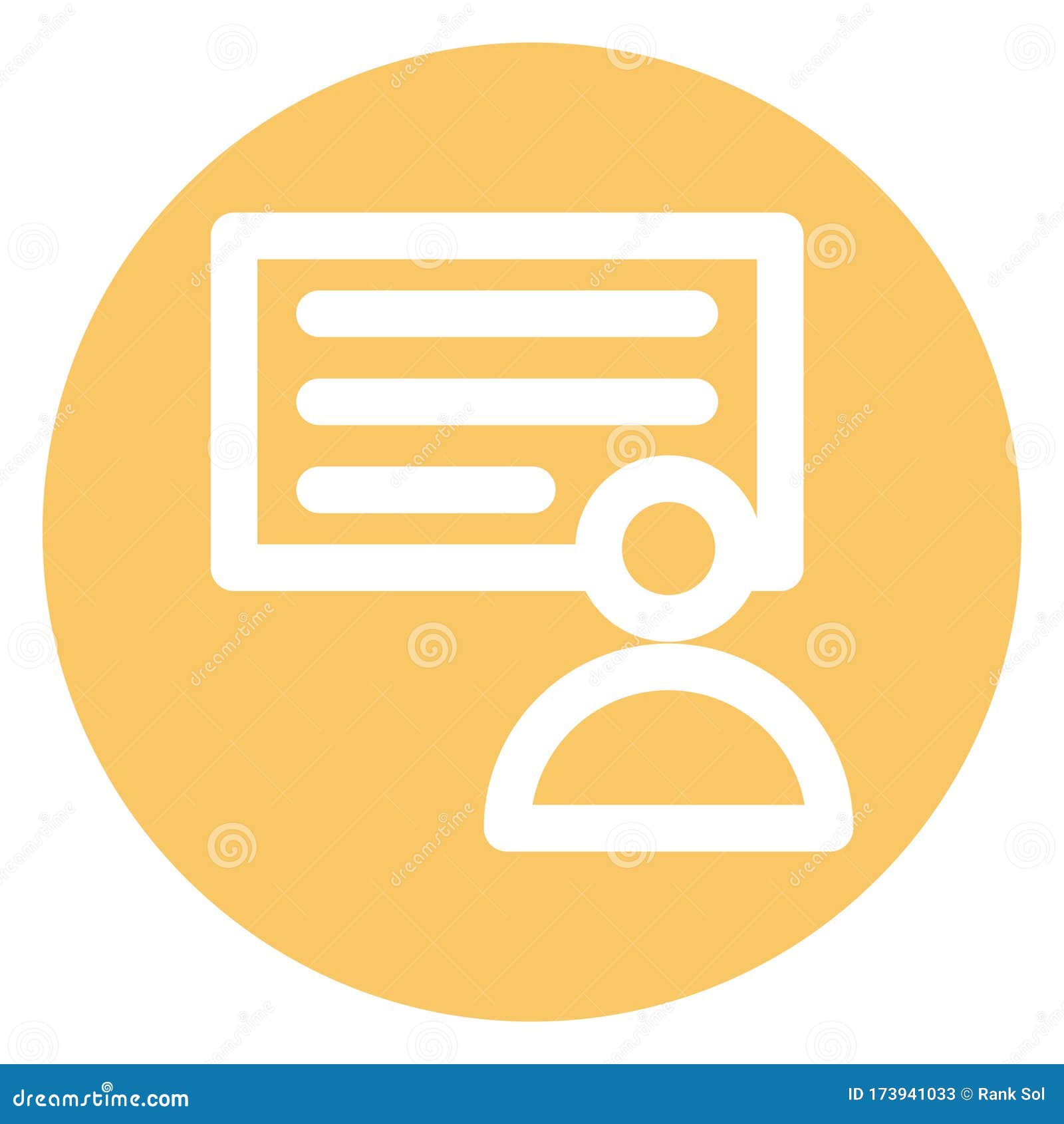 Instructor, Professor Bold Outline Vector Icon Which Can Easily ...