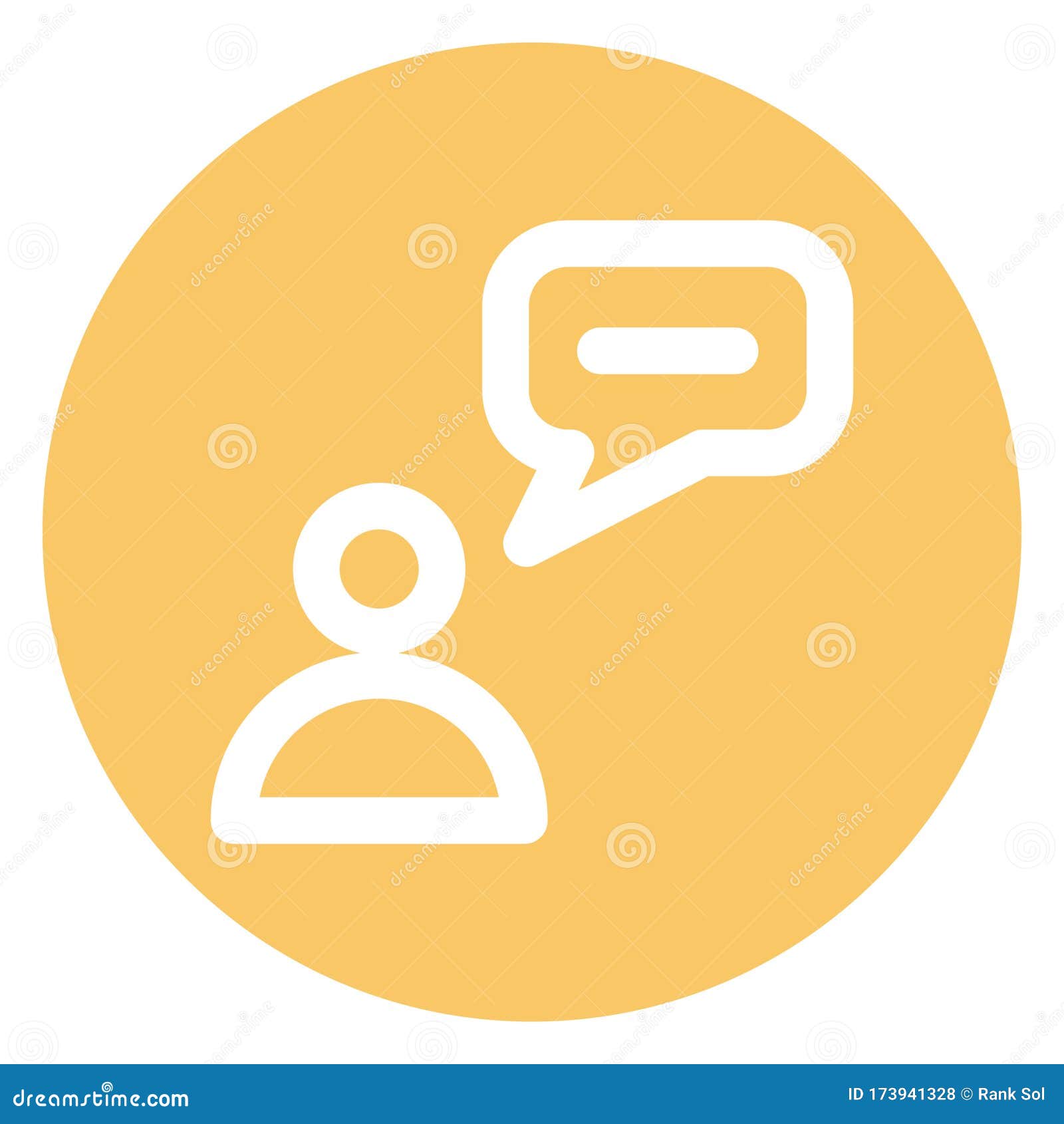 Commenting, Communication Bold Outline Vector Icon Which Can Easily ...