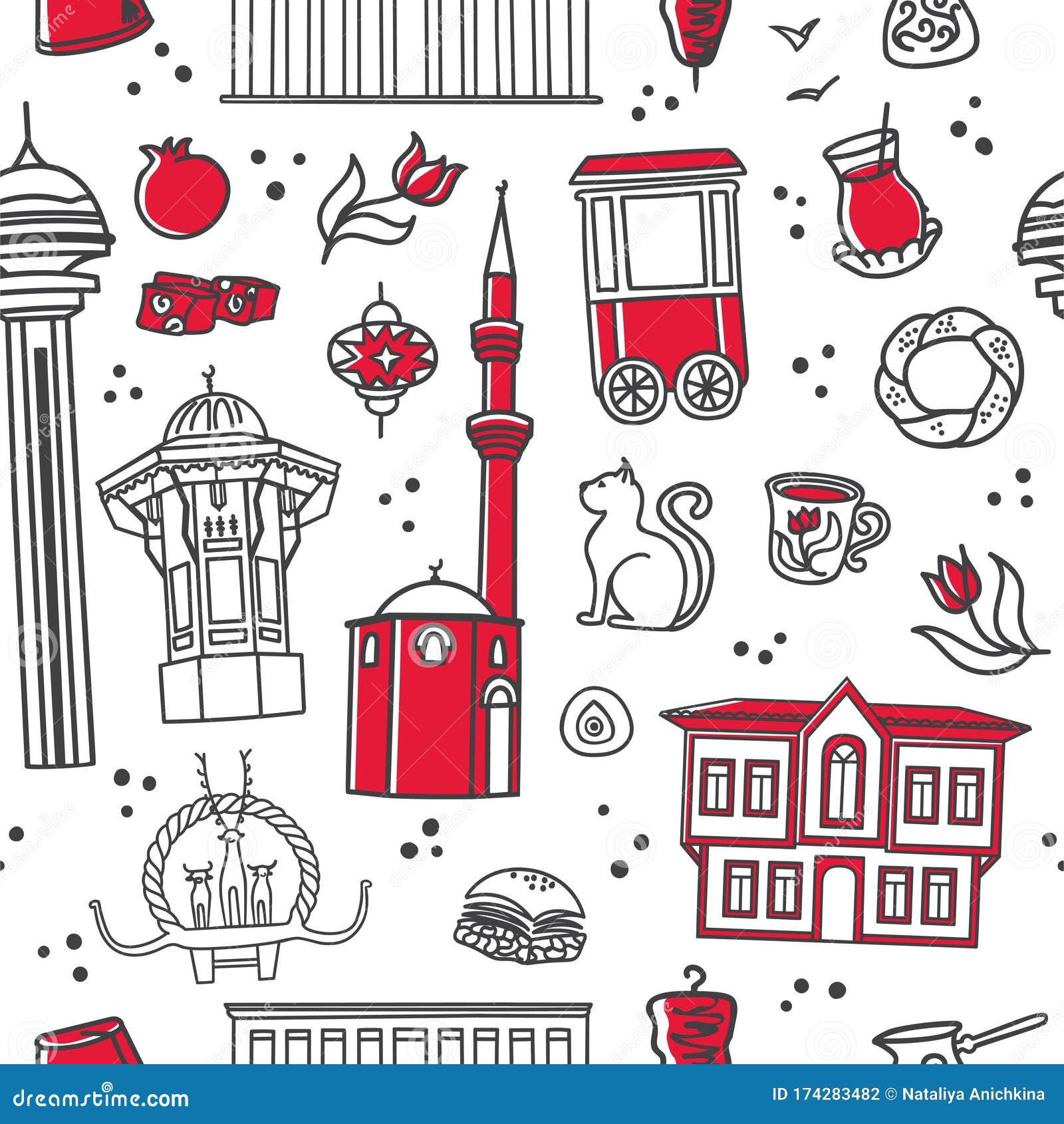 Ankara, Turkey Detailed Silhouette Cartoon Vector | CartoonDealer.com ...