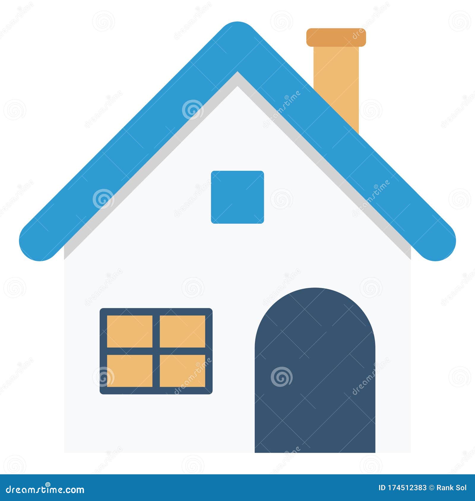 Home Color Vector Icon Which Can Easily Modify or Edit Stock Vector ...