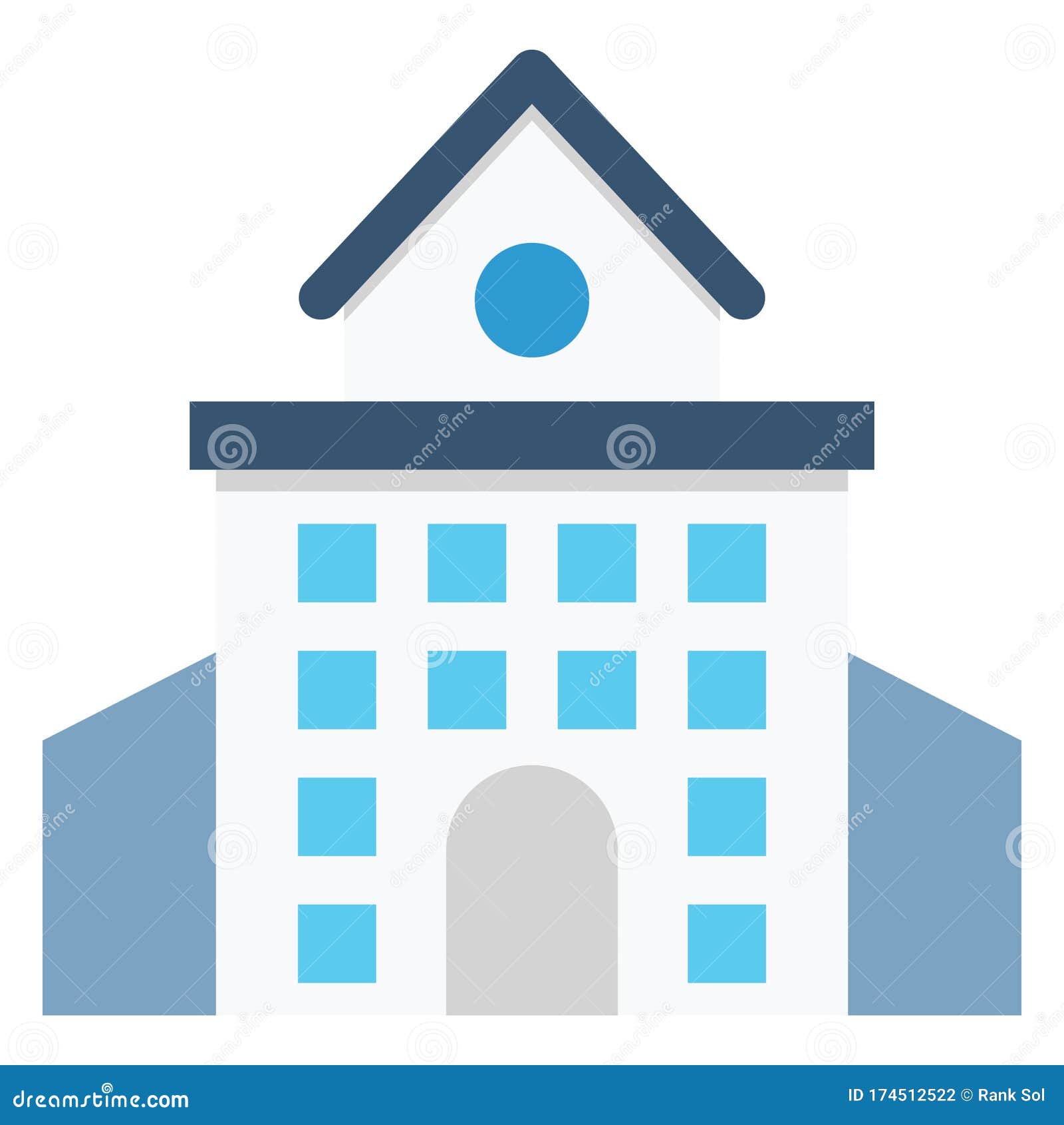 Museum Color Vector Icon Which Can Easily Modify or Edit Stock Vector ...
