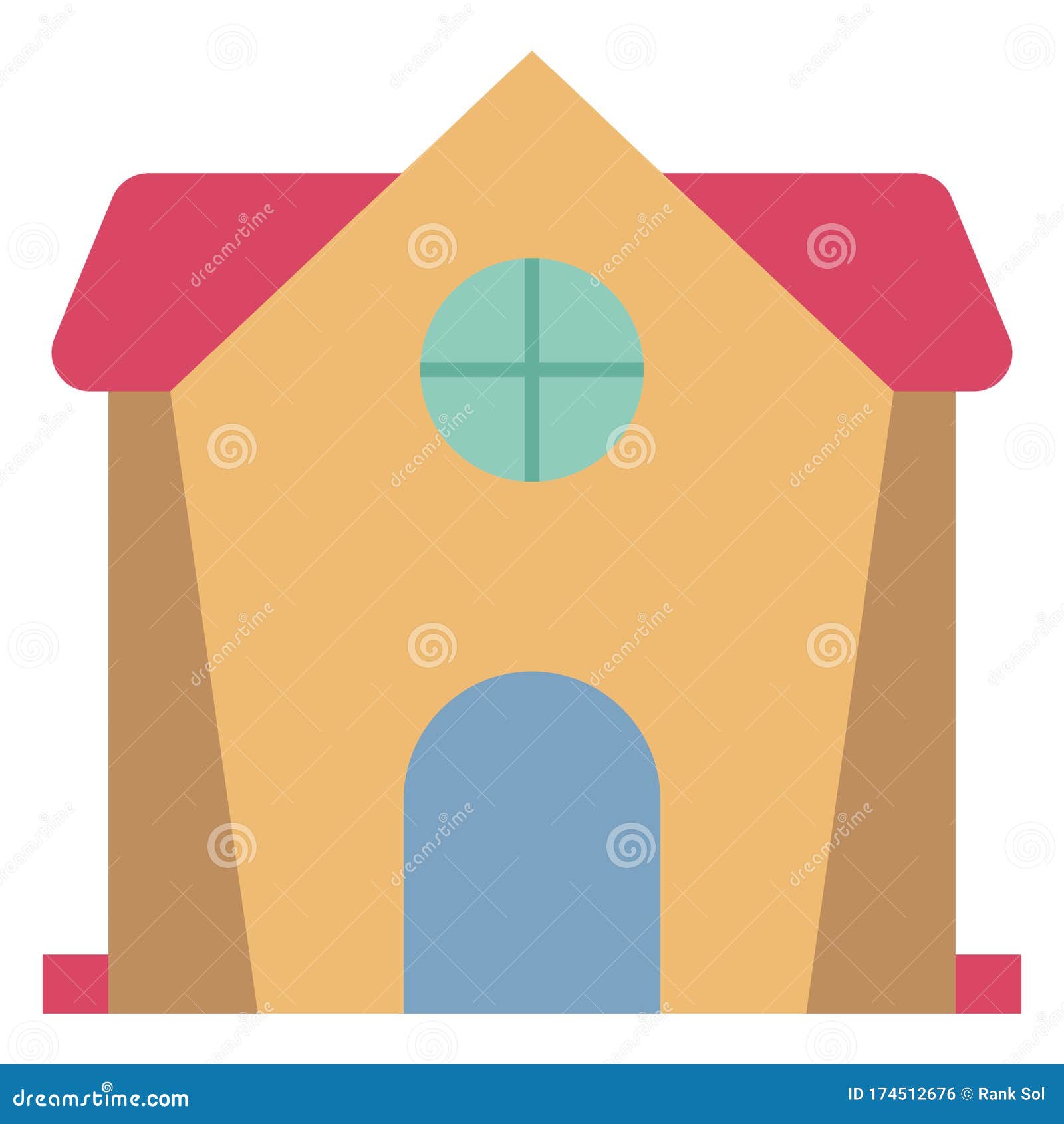 Hut Color Vector Icon Which Can Easily Modify or Edit Stock Vector ...