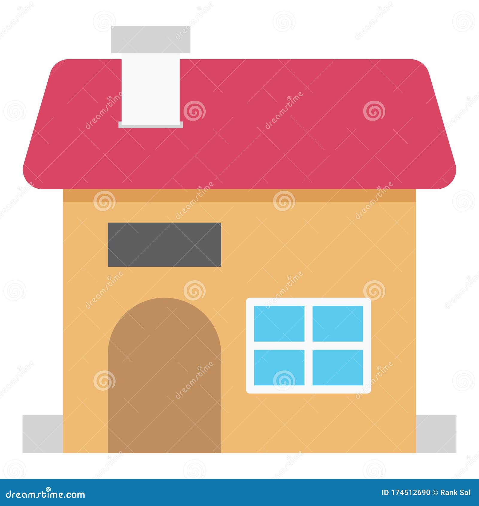 Shack Color Vector Icon Which Can Easily Modify or Edit Stock ...