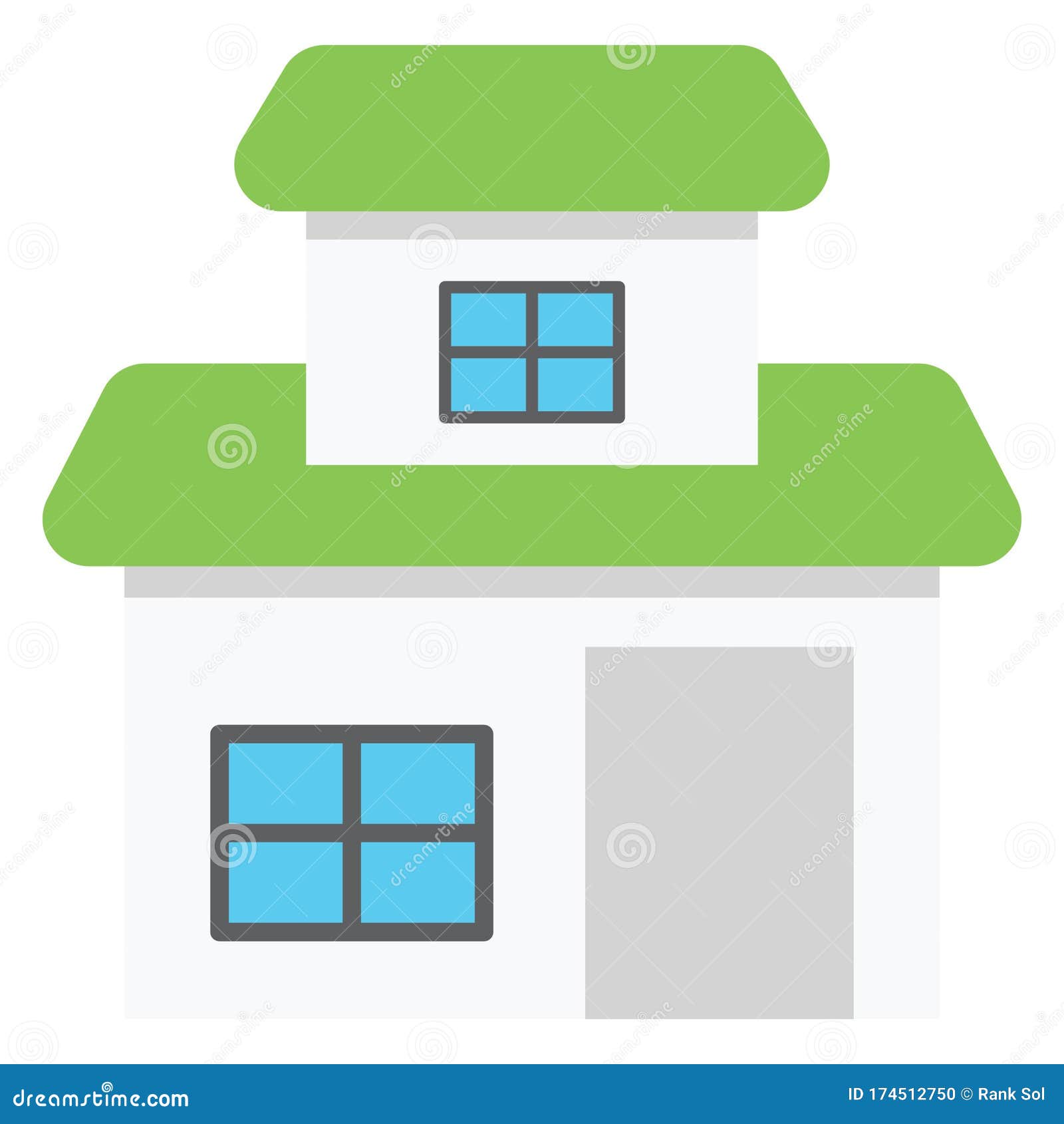 Apartments Color Vector Icon Which Can Easily Modify or Edit Stock ...