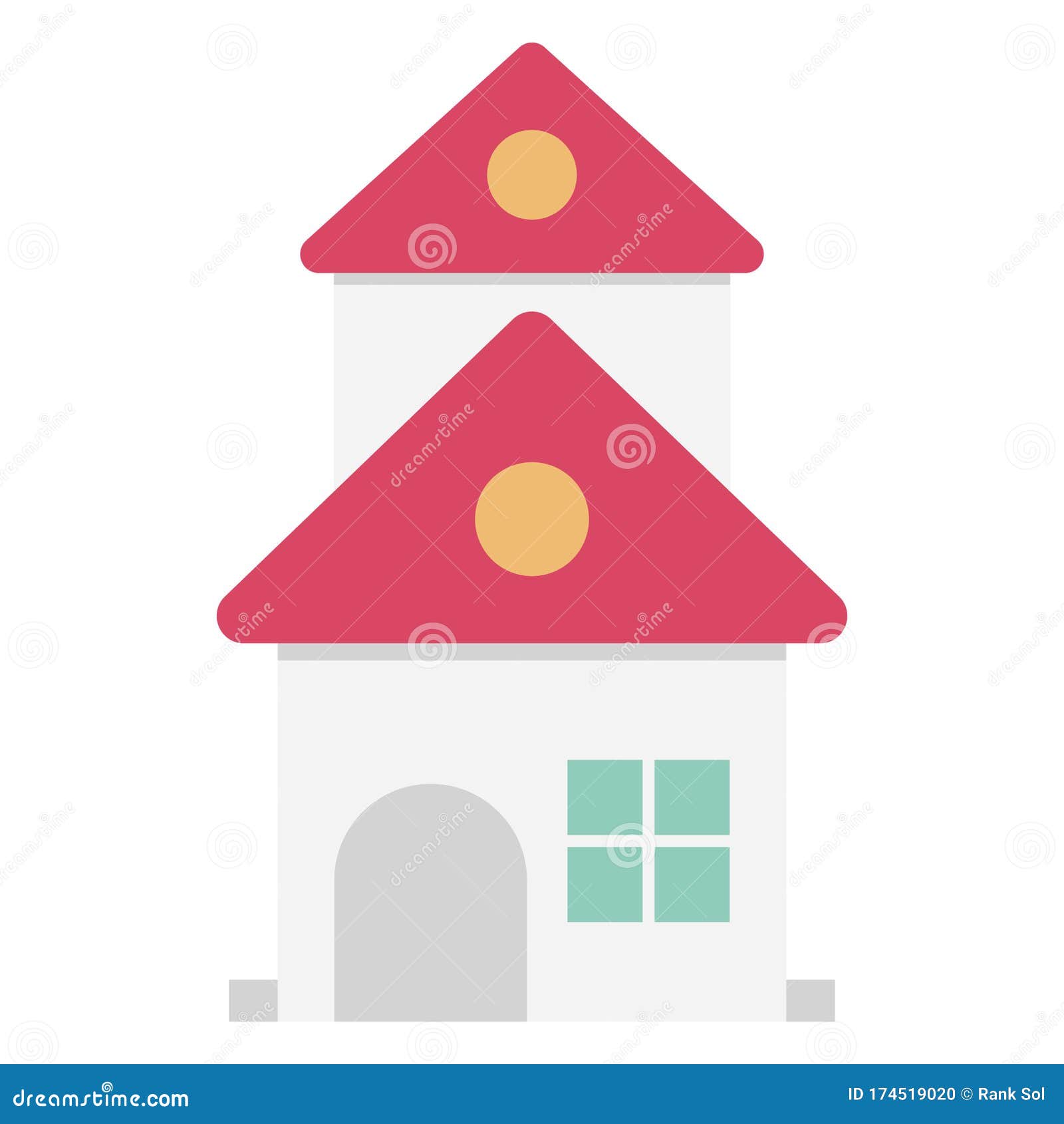 Apartments Color Vector Icon Which Can Easily Modify or Edit Stock ...