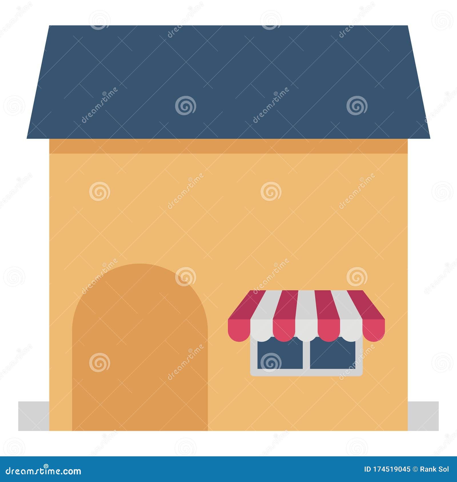 Marketplace Color Vector Icon Which Can Easily Modify or Edit Stock ...