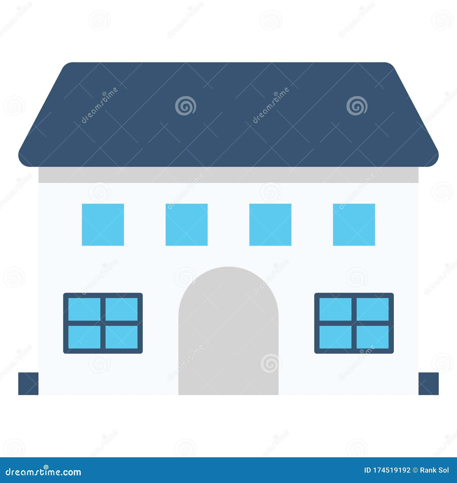 Shack Color Vector Icon Which Can Easily Modify or Edit Stock Vector ...