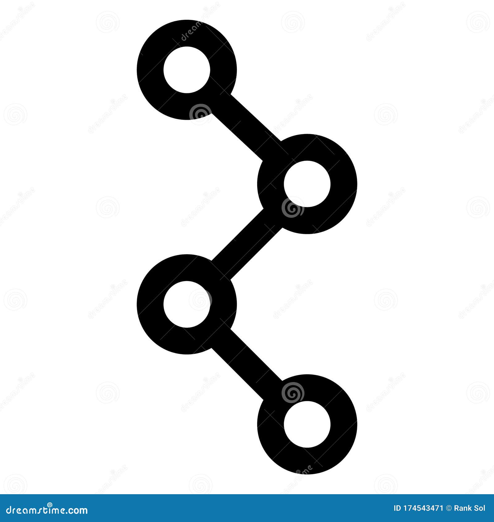 Connection, Diagram Bold Icon Which Can Easily Modify or Edit Stock ...