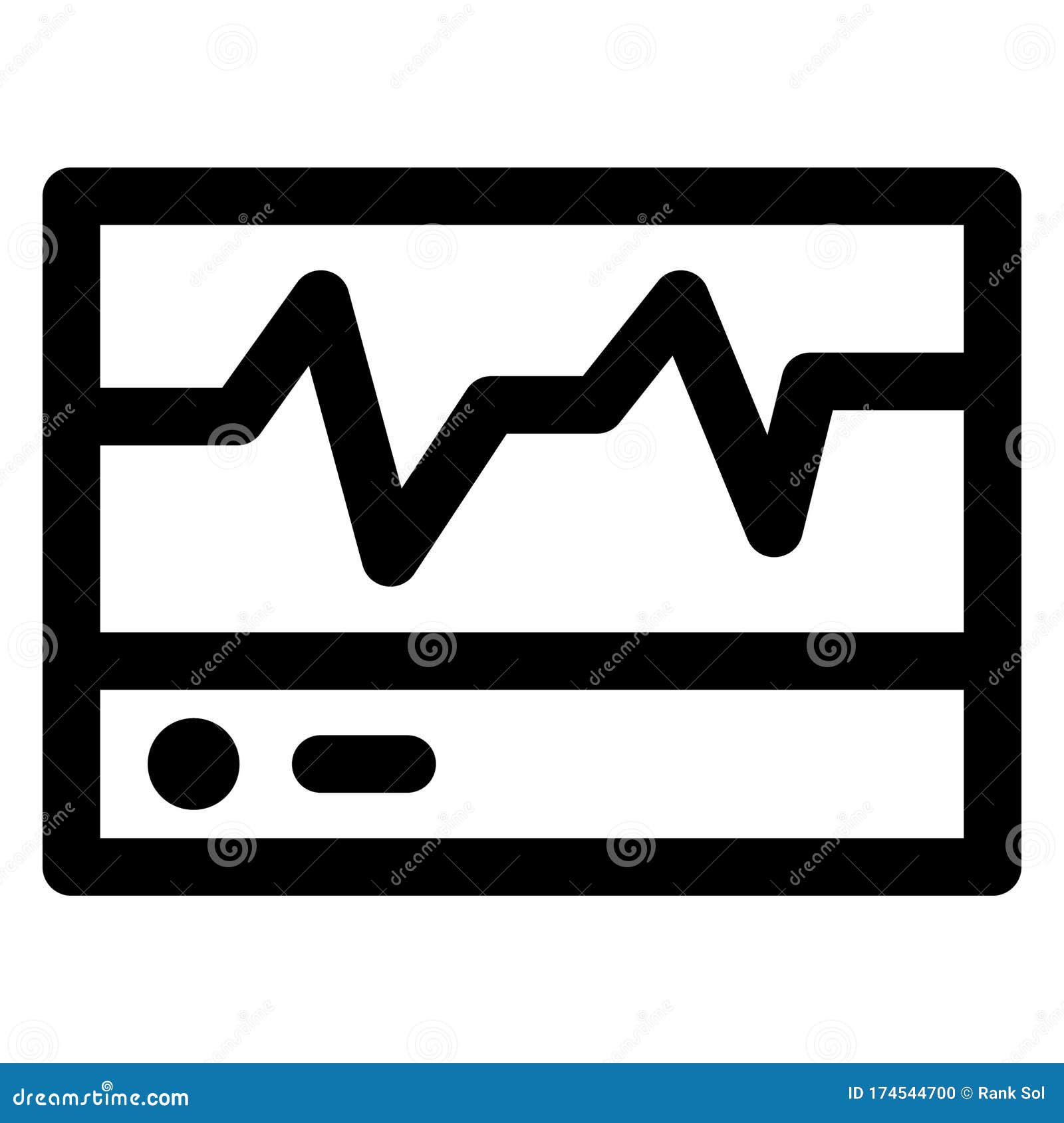 Chart, Device Bold Icon Which Can Easily Modify or Edit Stock Vector ...