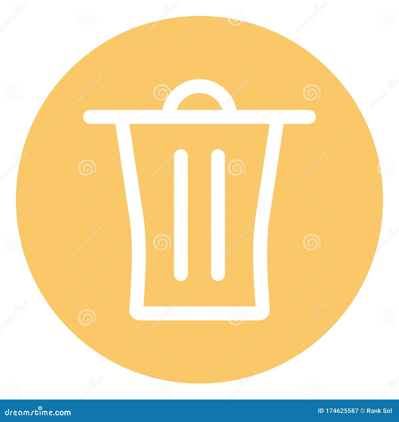Dustbin, Eco, Bold Icon Which Can Easily Modify or Edit Stock Vector ...