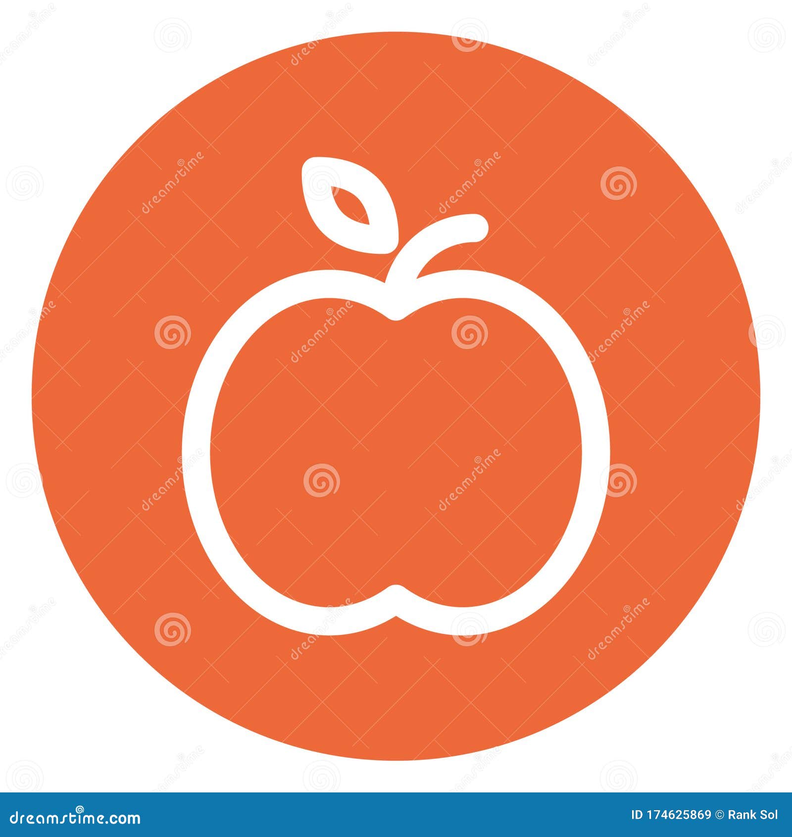 Apple, Ecology Bold Icon Which Can Easily Modify or Edit Stock Vector ...