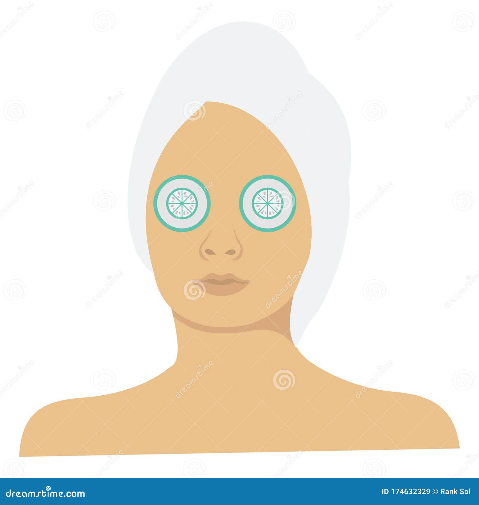 Woman Face Color Vector Icon Which Can Easily Modify or Edit Stock ...