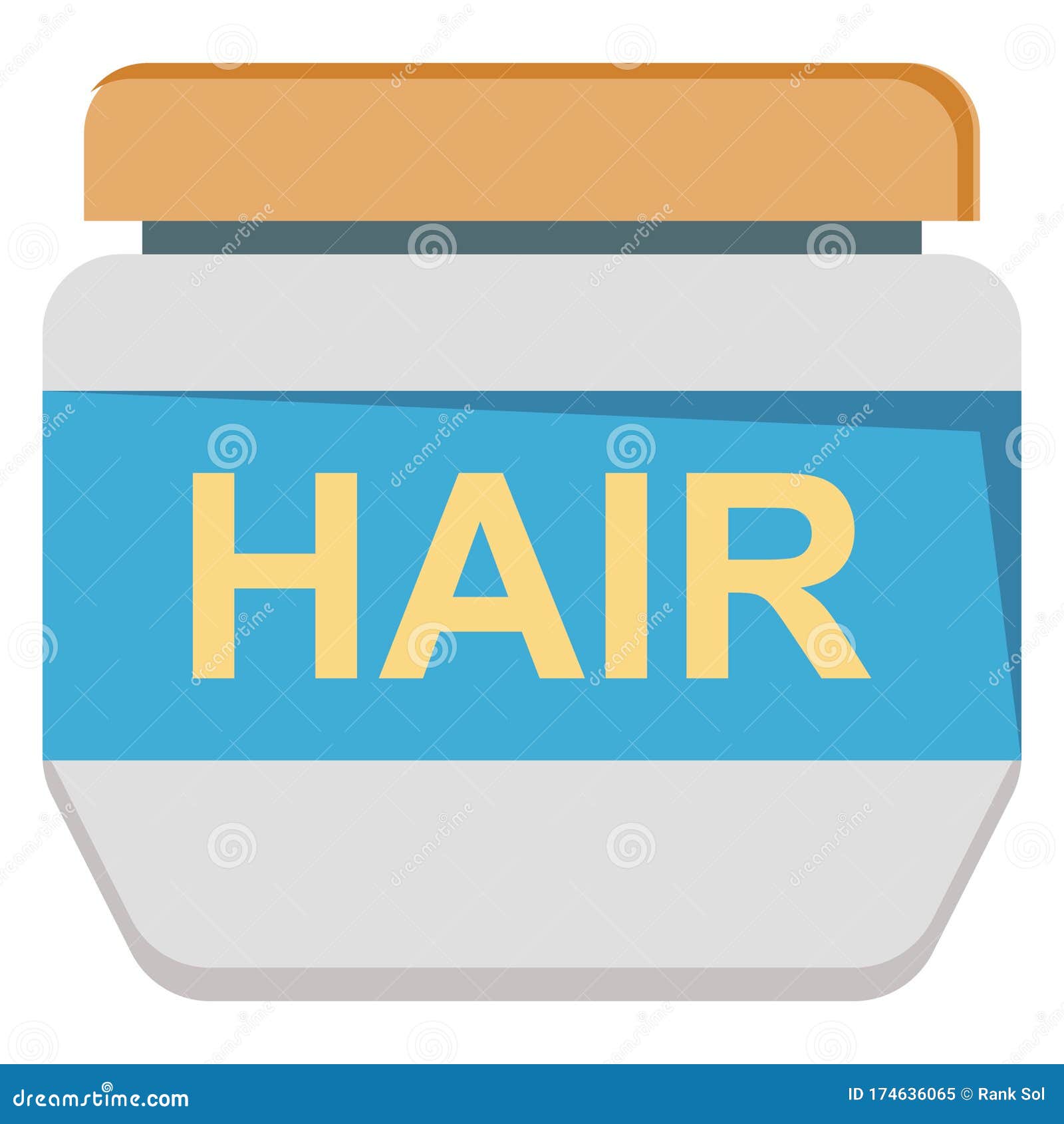 Hair Gel Color Vector Icon Which Can Easily Modify or Edit Stock Vector ...